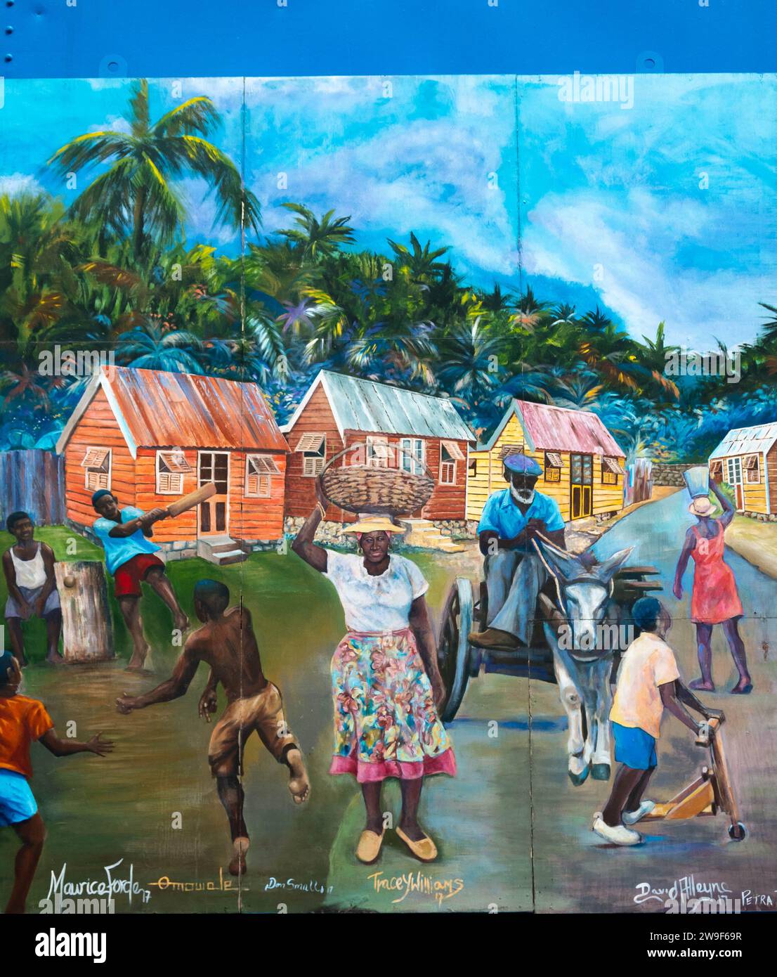 Tracey Williams, Barbadian Artist, mural, paintings on warehouses ...