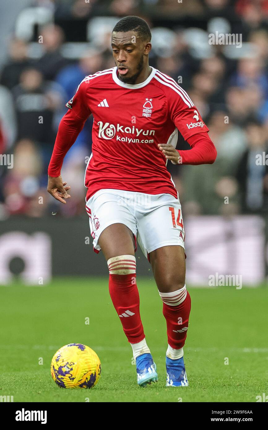 Callum Hudson-Odoi of Nottingham Forest during the Premier League match ...