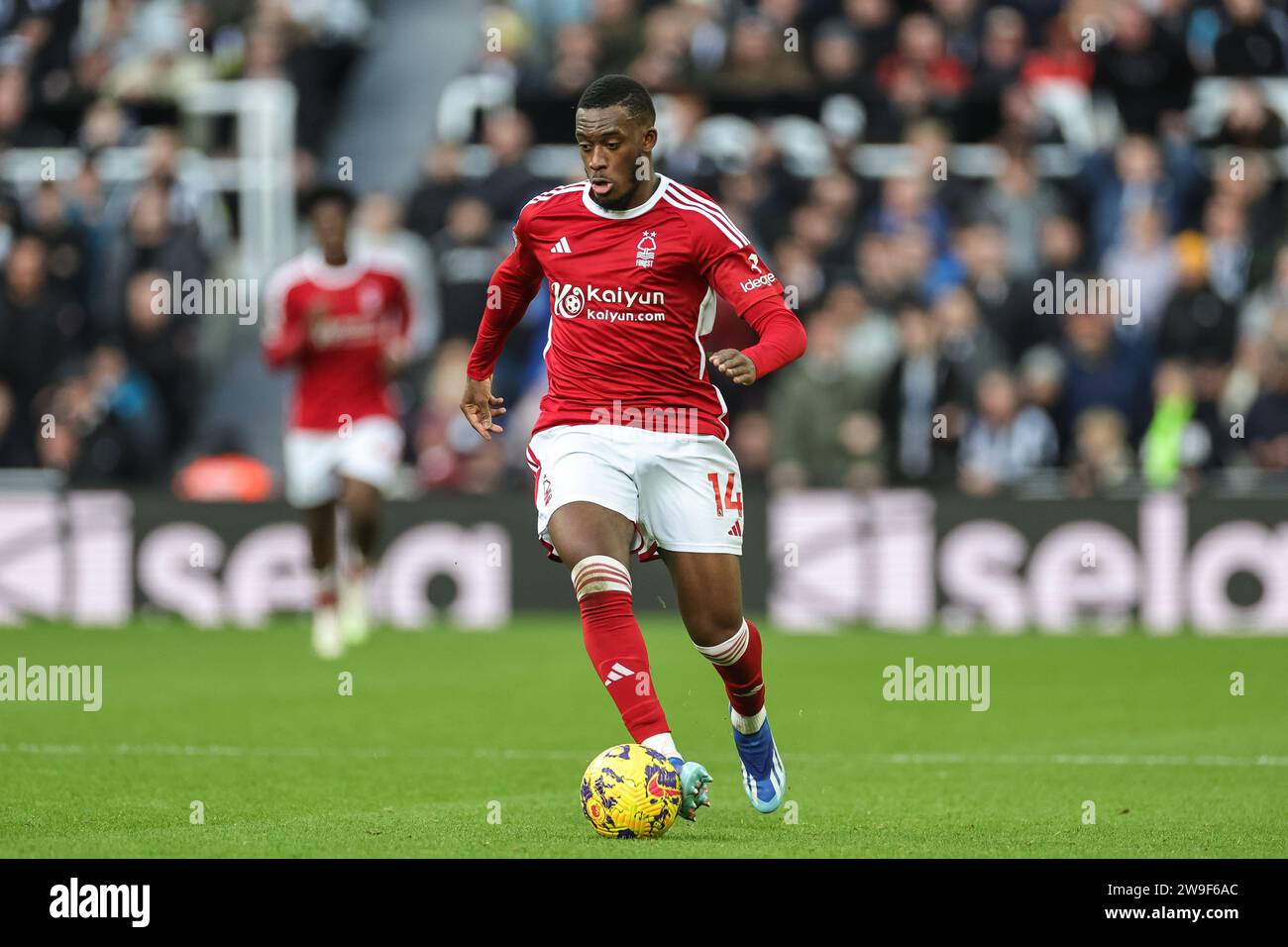Callum Hudson-Odoi of Nottingham Forest during the Premier League match ...