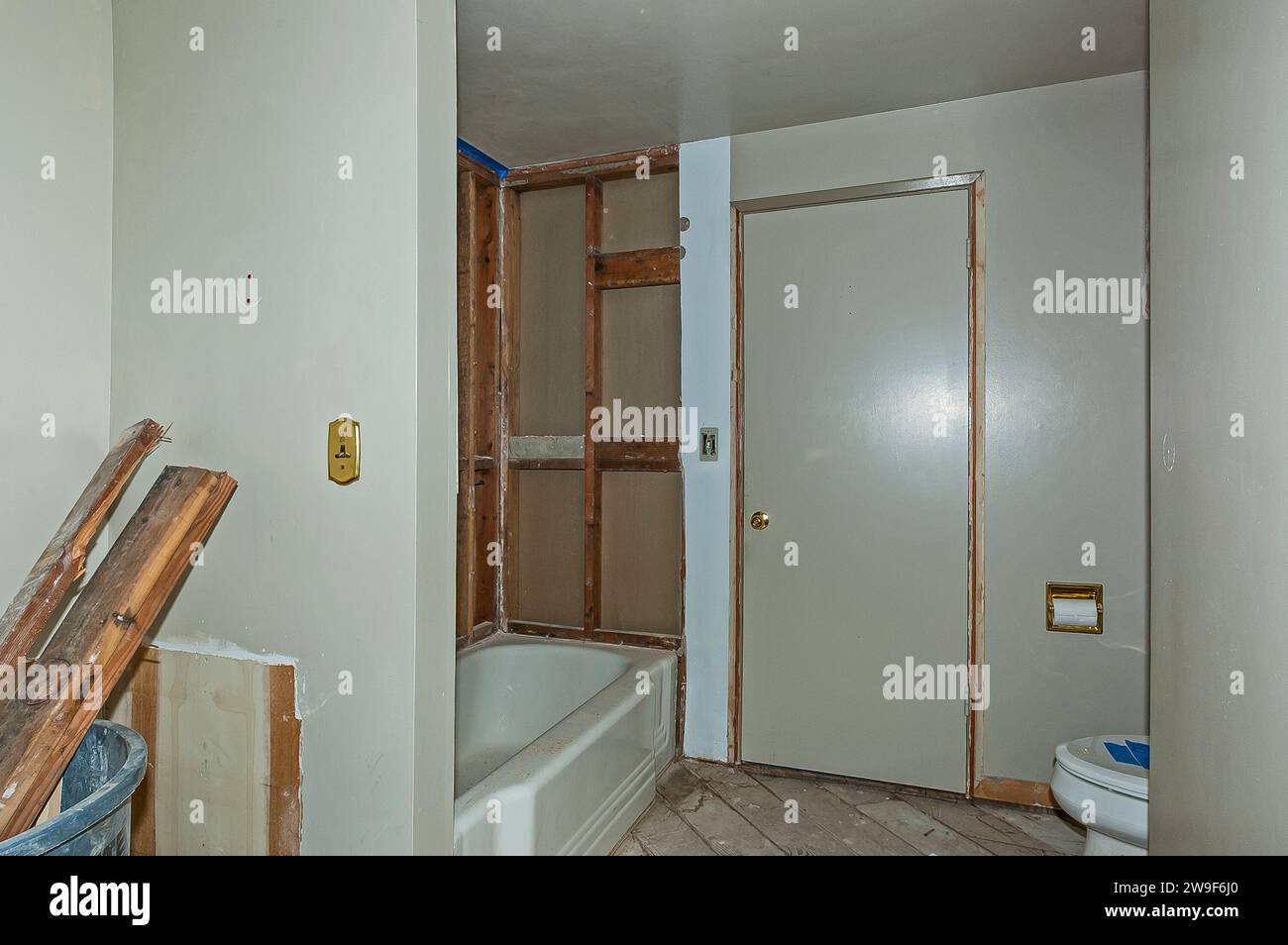 In-progress images of a bathroom remodel Stock Photo - Alamy