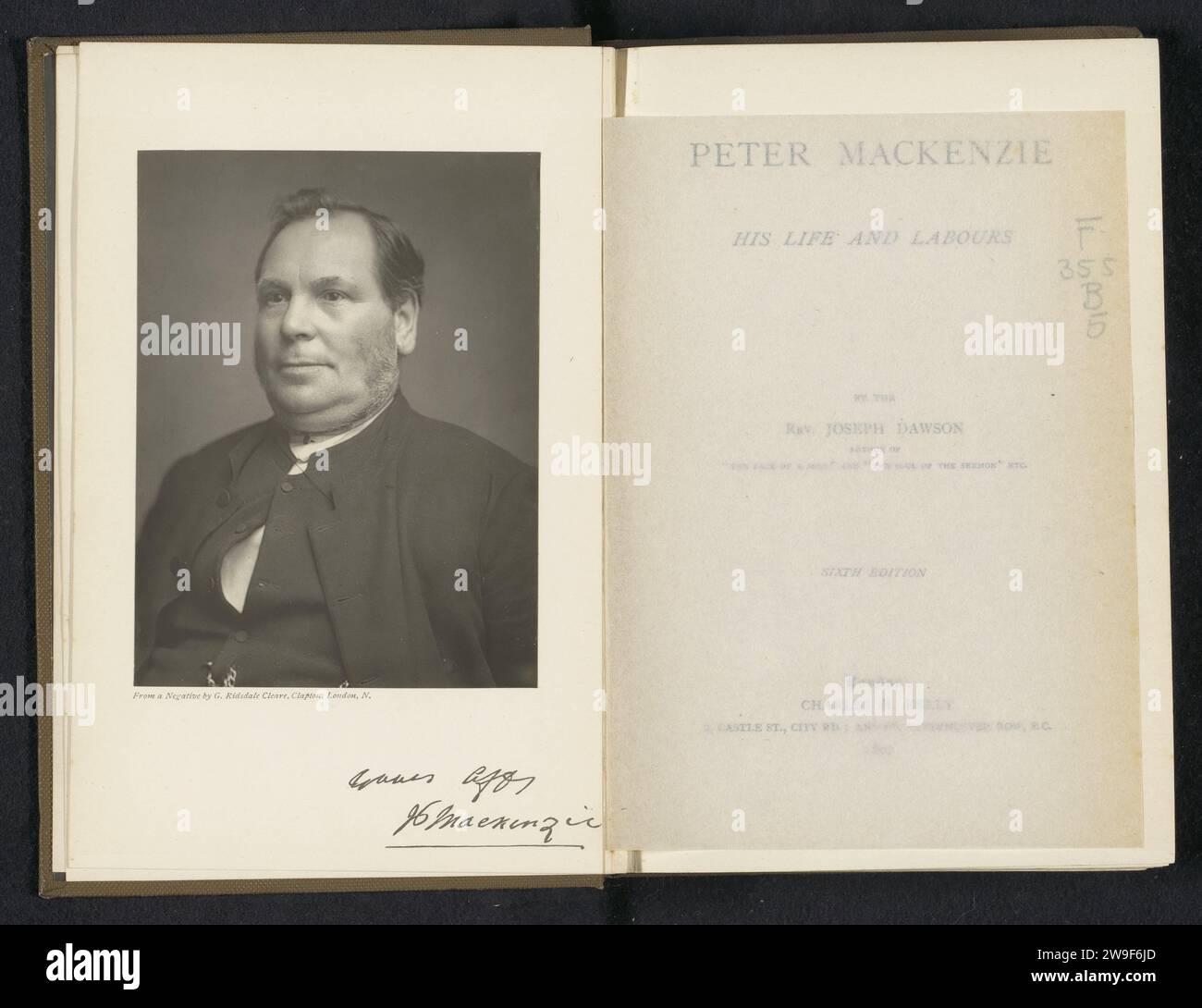 Portret van Peter Mackenzie, G. Ridsdale Cleave, 1897 photomechanical ...