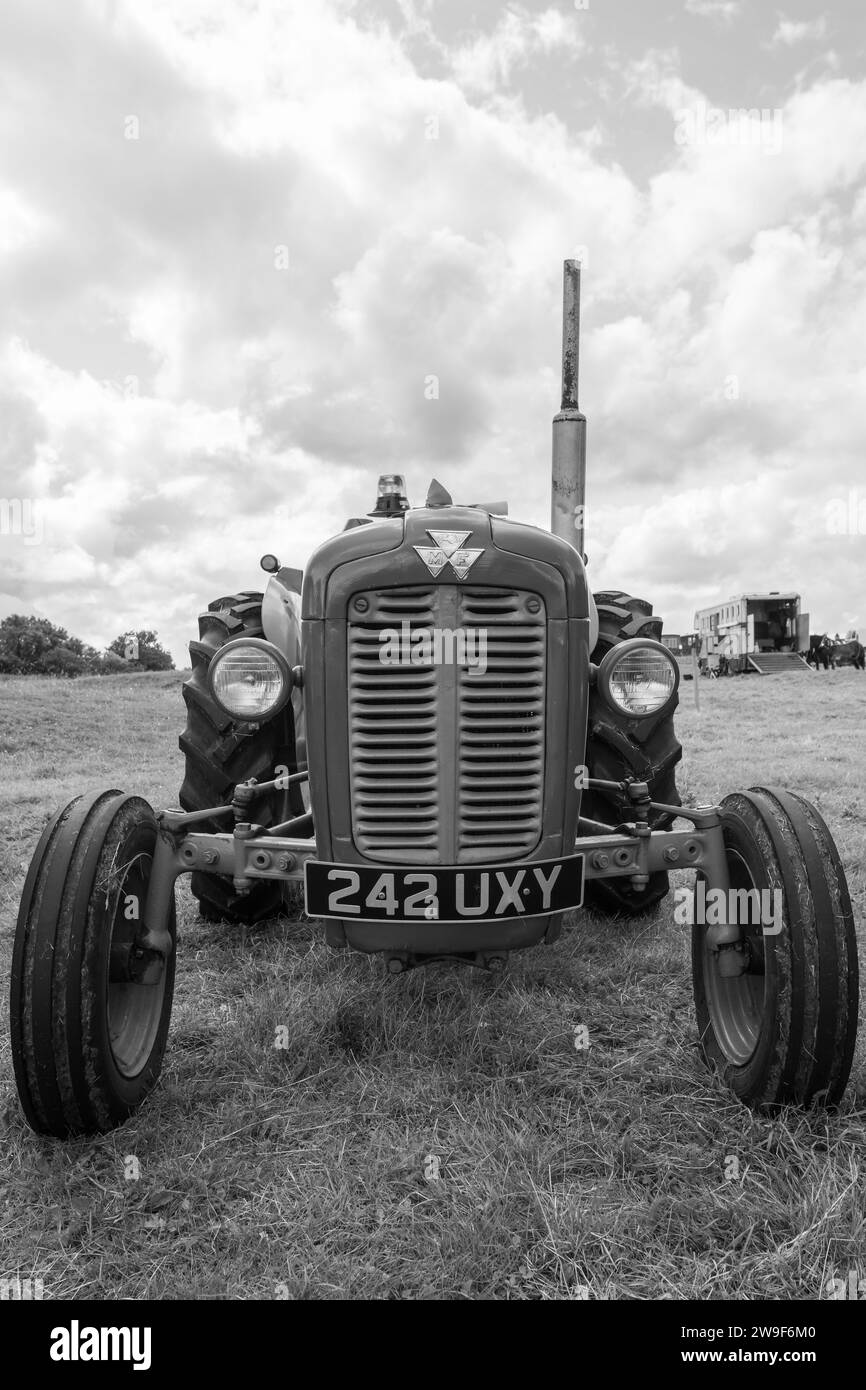 Low Ham.Somerset.United Kingdom.July 23rd 2023.A restored Massey ...