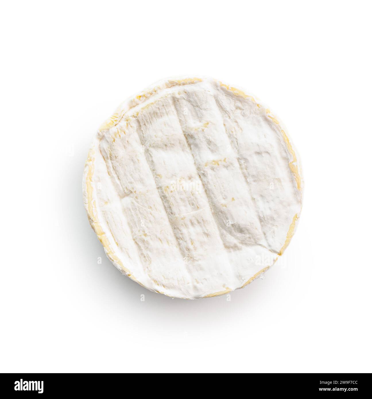 Brie type cheese with white mold. French camembert cheese isolated on ...