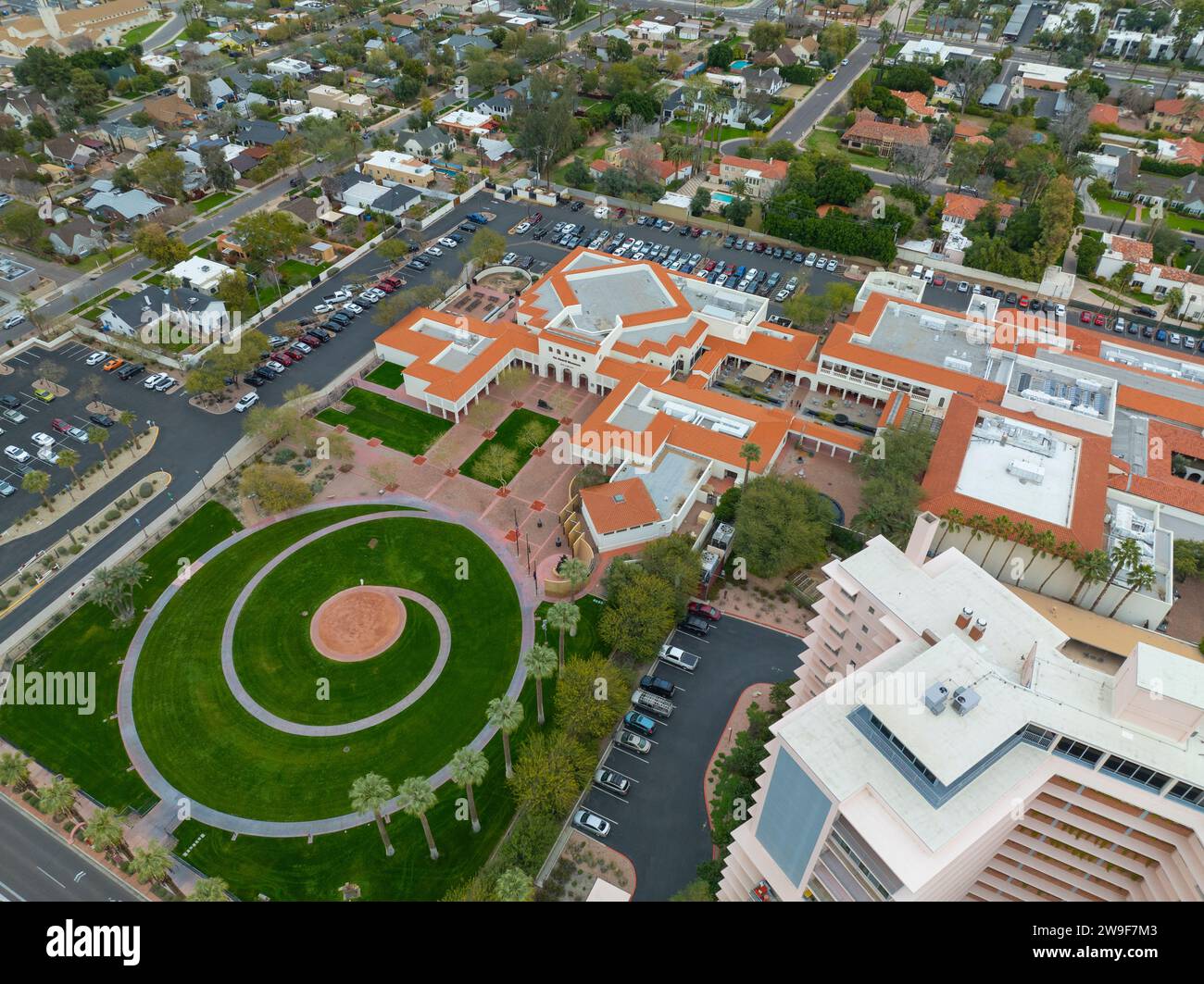 Heard Museum aerial view at 2301 N Central Avenue in Midtown Phoenix ...