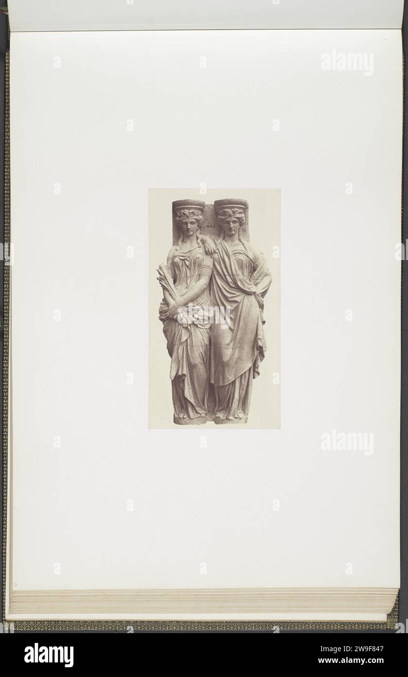 GIPS models for Cararians on the Palais du Louvre by Astyanax Bosio, c ...