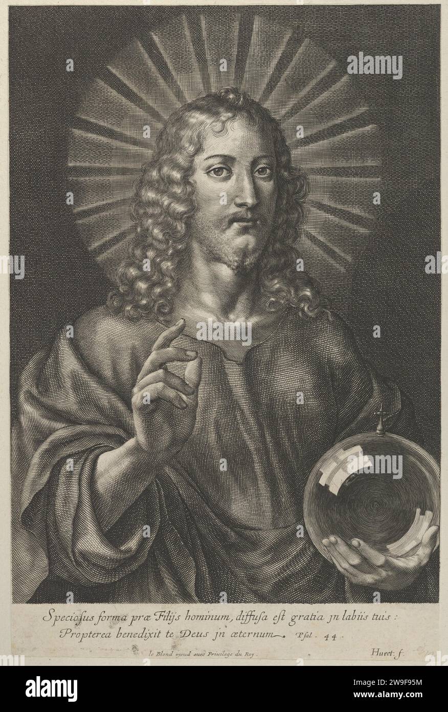 The Savior with the Globe in his Hand 1953 by Gregoire Huret Stock Photo - Alamy