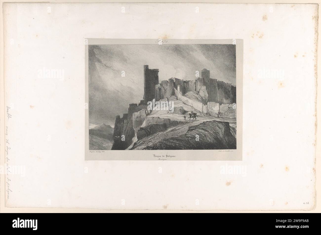 The Dungeon of Polignac 1922 by Godefroy Engelmann Stock Photo - Alamy