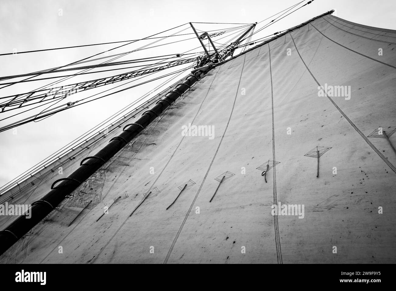 The masts and rigging of the replica Grand Banks fishing schooner ...