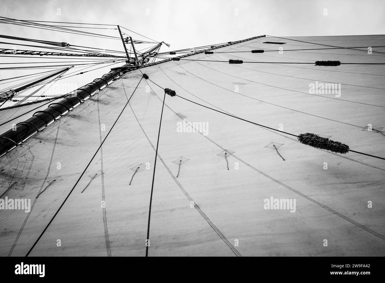The masts and rigging of the replica Grand Banks fishing schooner ...