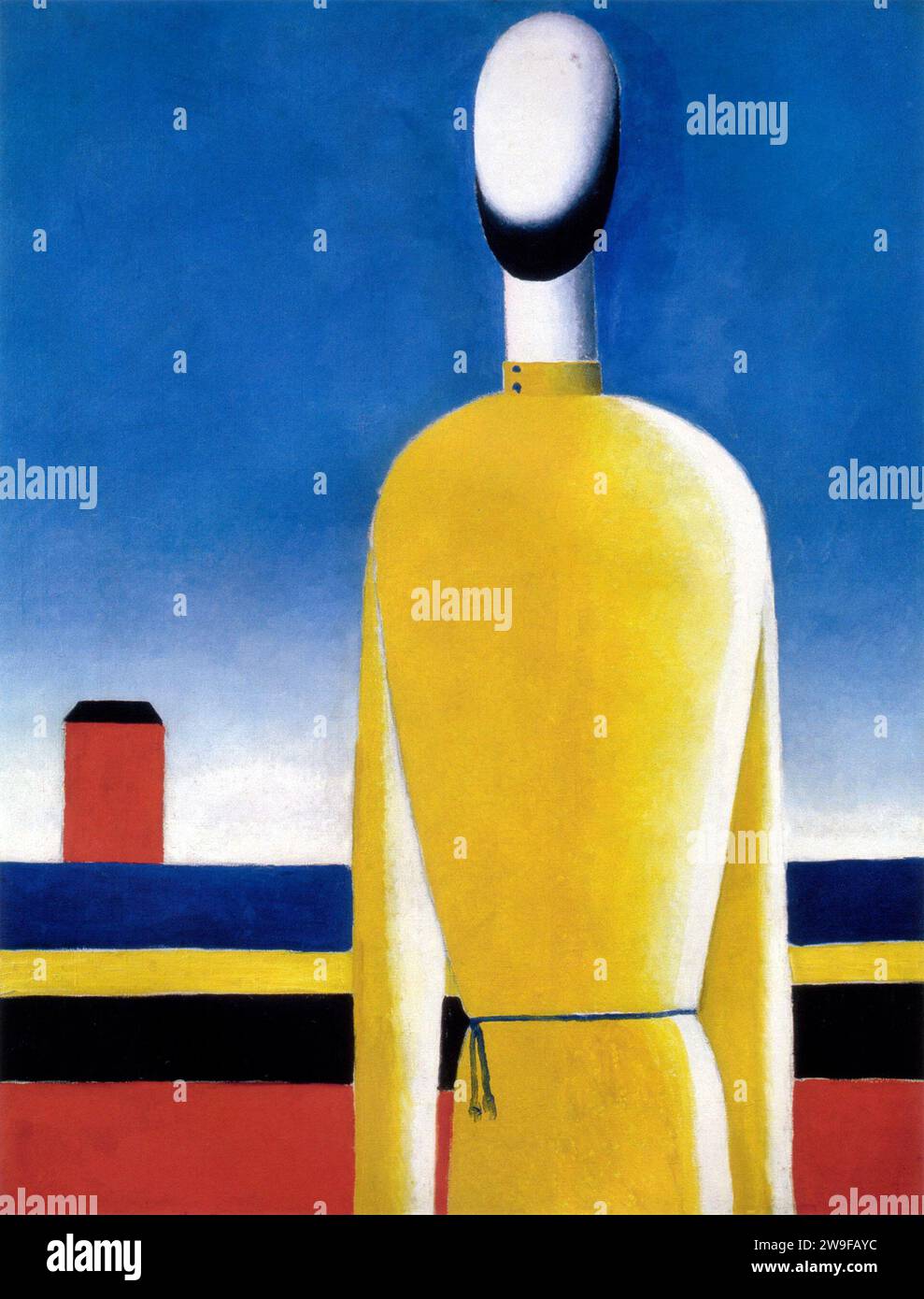 Complex Presentiment: Half-Figure in a Yellow Shirt, Painting by ...