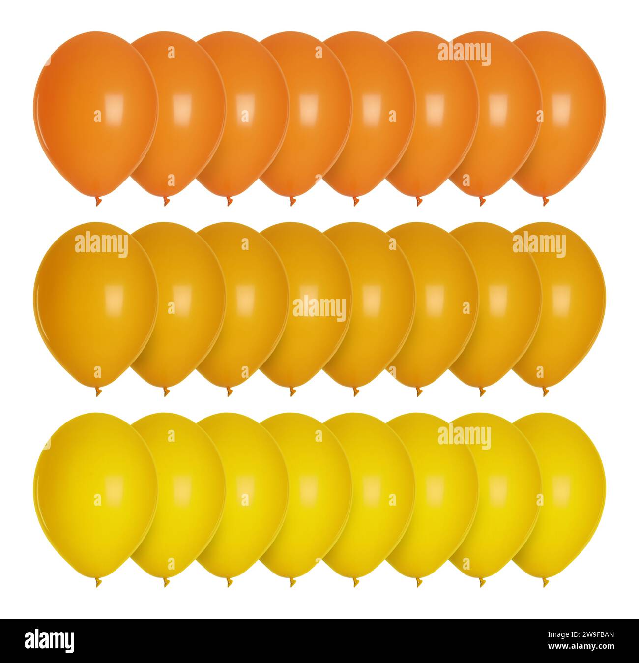 Golden party balloons group Cut Out Stock Images & Pictures - Alamy