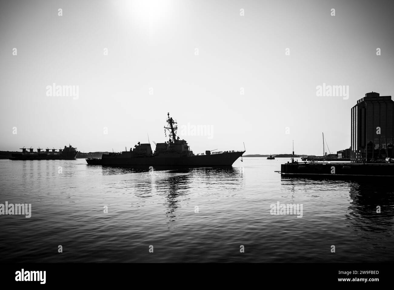 US Navy destroyer USS James E Williams in Halifax, Nova Scotia, for the ...