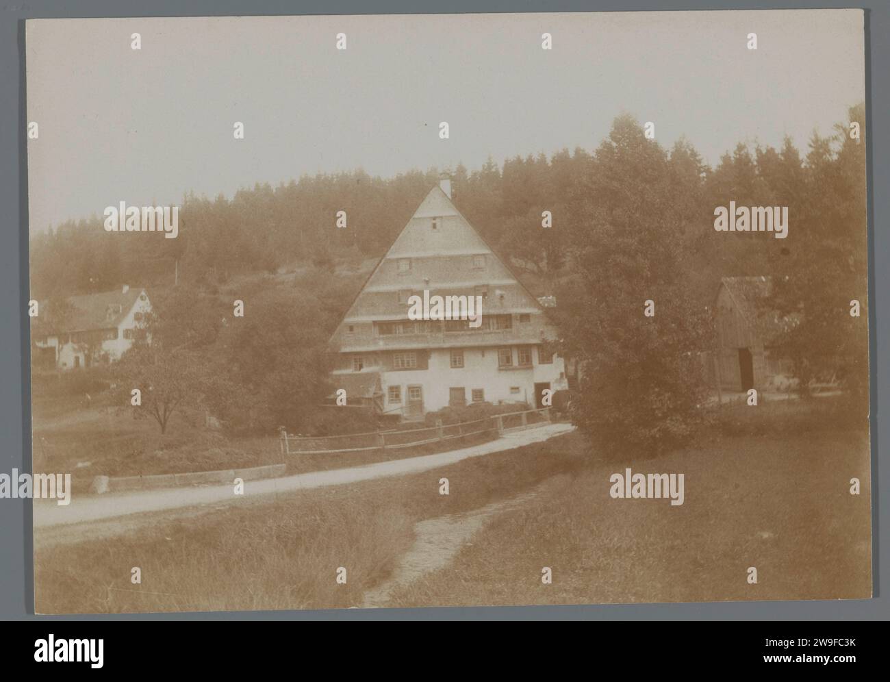 View of a Boederij house, Cornelia Hendrika Jonker (Circle of), 1880 ...