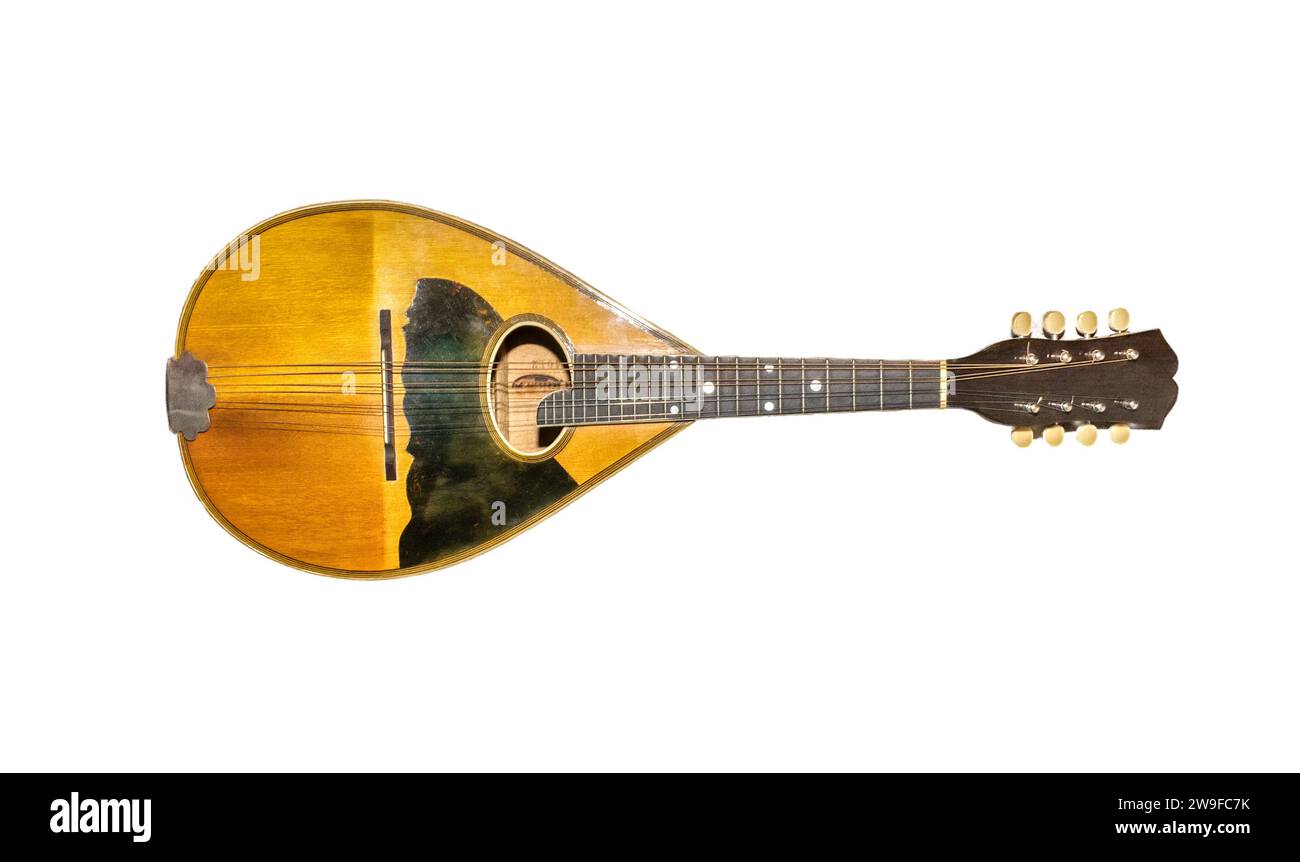 Beautiful Old vintage flat back mandolin from the Great Depression era ...