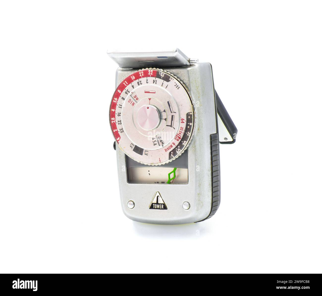 old retro light meter Photographic nostalgia with old-fashioned photo ...