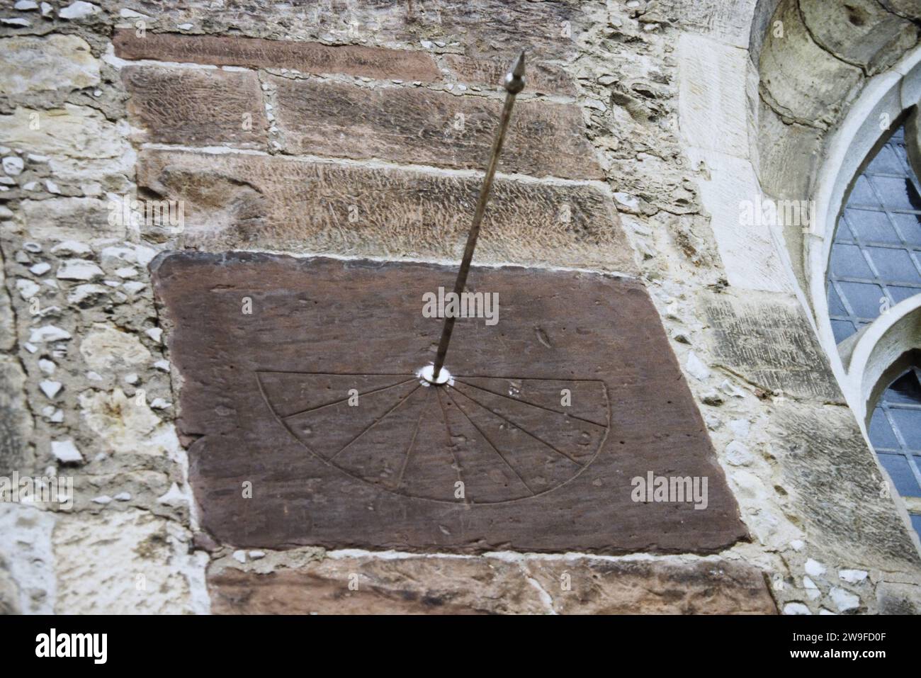 Hildesheim, Germany. St. Michael's Church, 1064. Sundial. Aisle, south ...