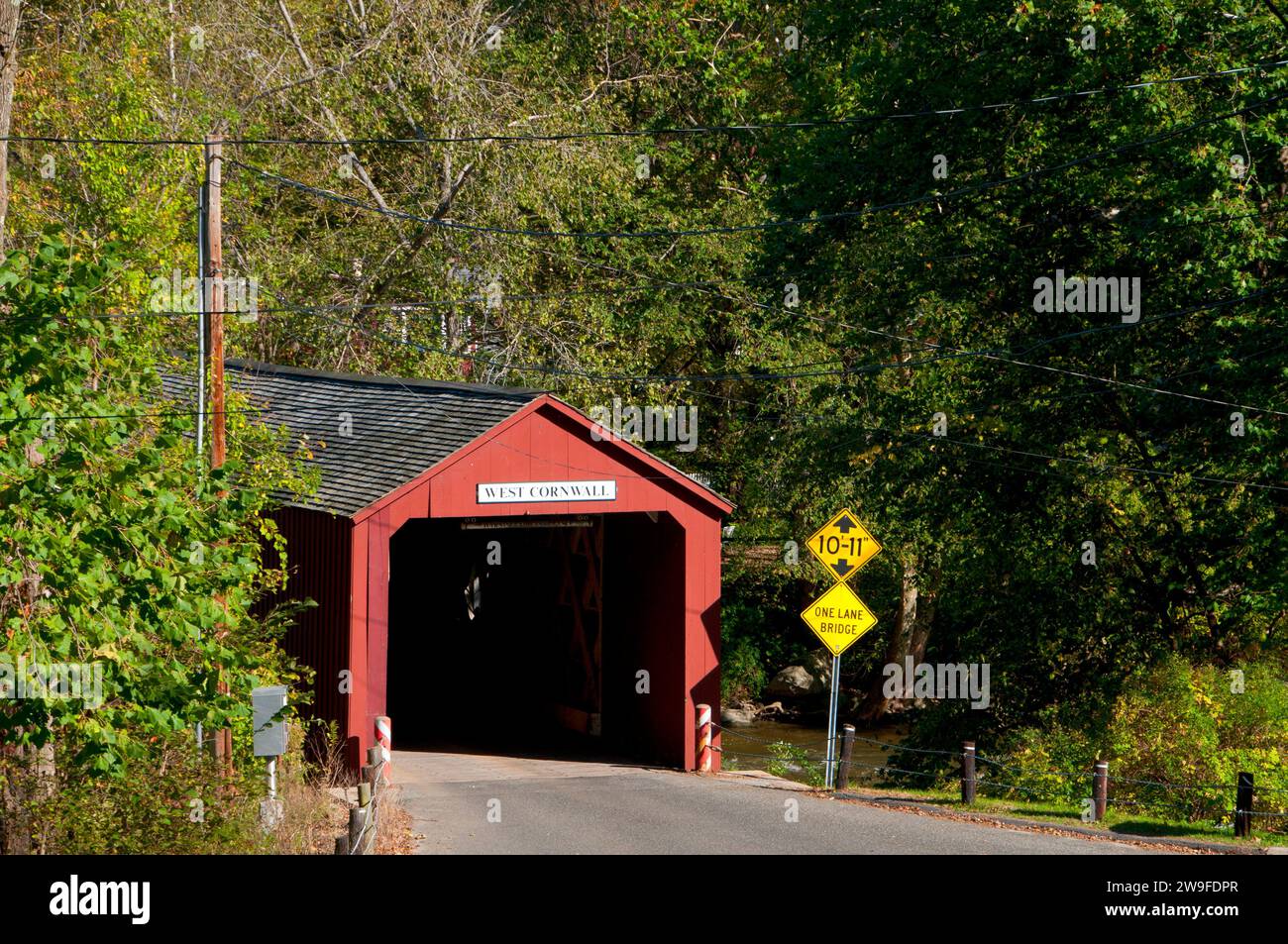 West Cornwall Covered Bridge, West Cornwall, Connecticut Stock Photo ...