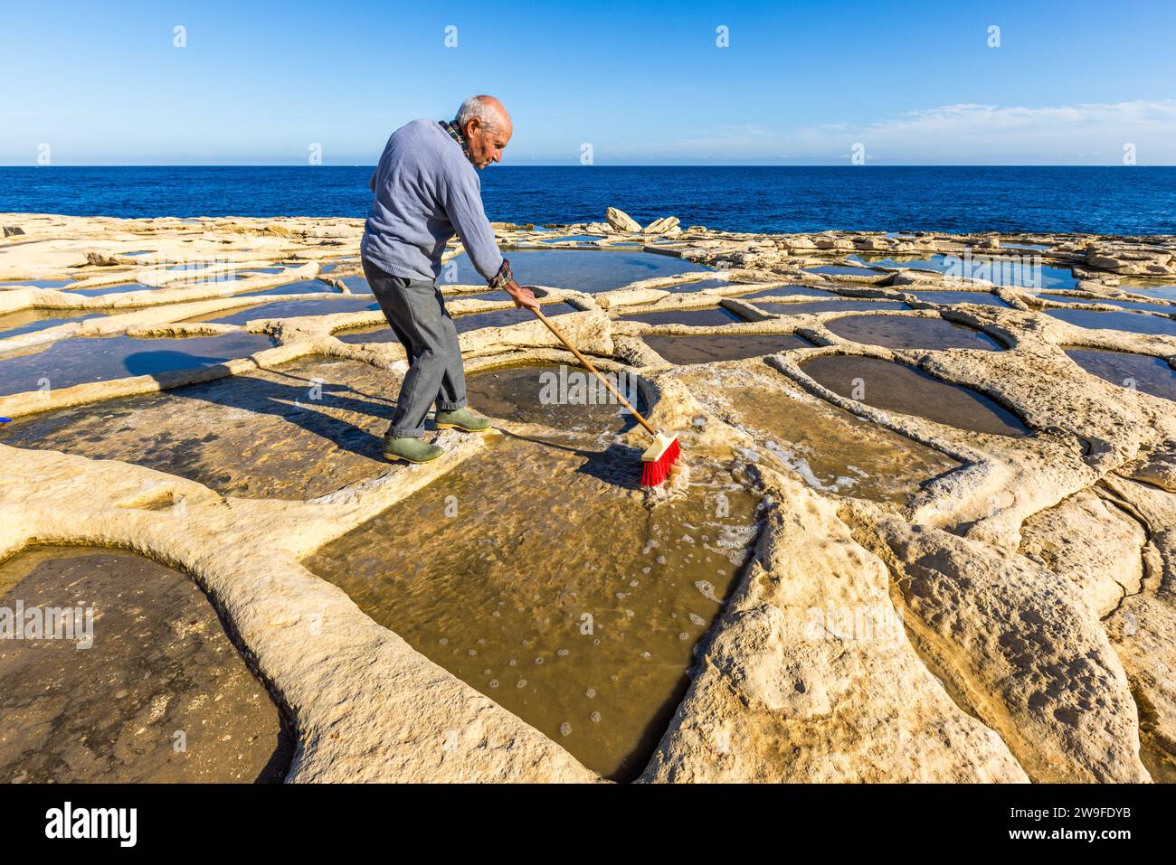 Salt harvesting hi-res stock photography and images - Alamy