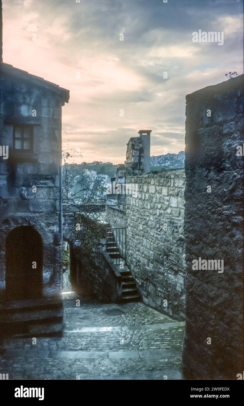 1970s archive image of Les Baux in the south of France Stock Photo - Alamy