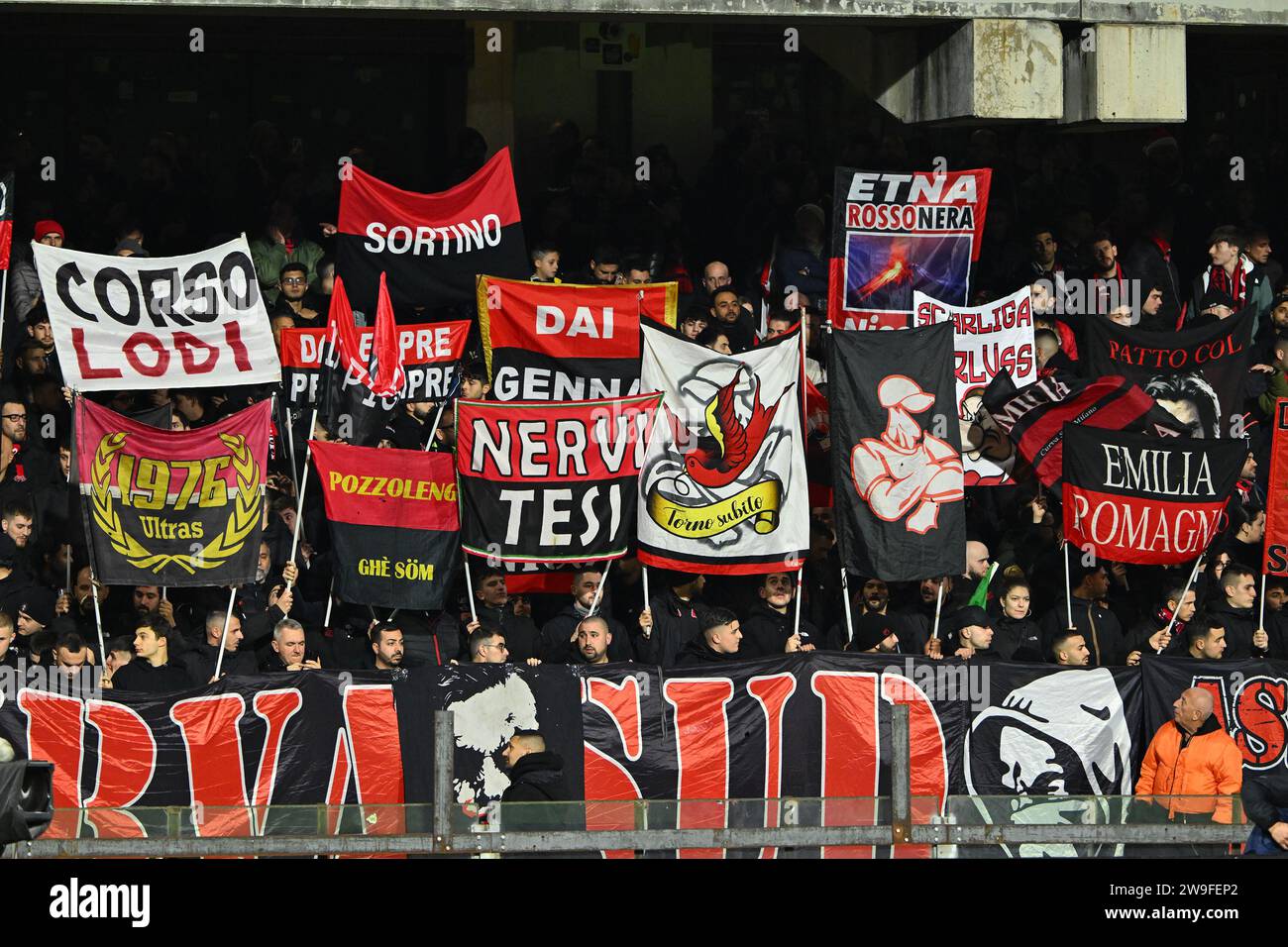 Supporters of AC Milan during the Serie A TIM match between US ...