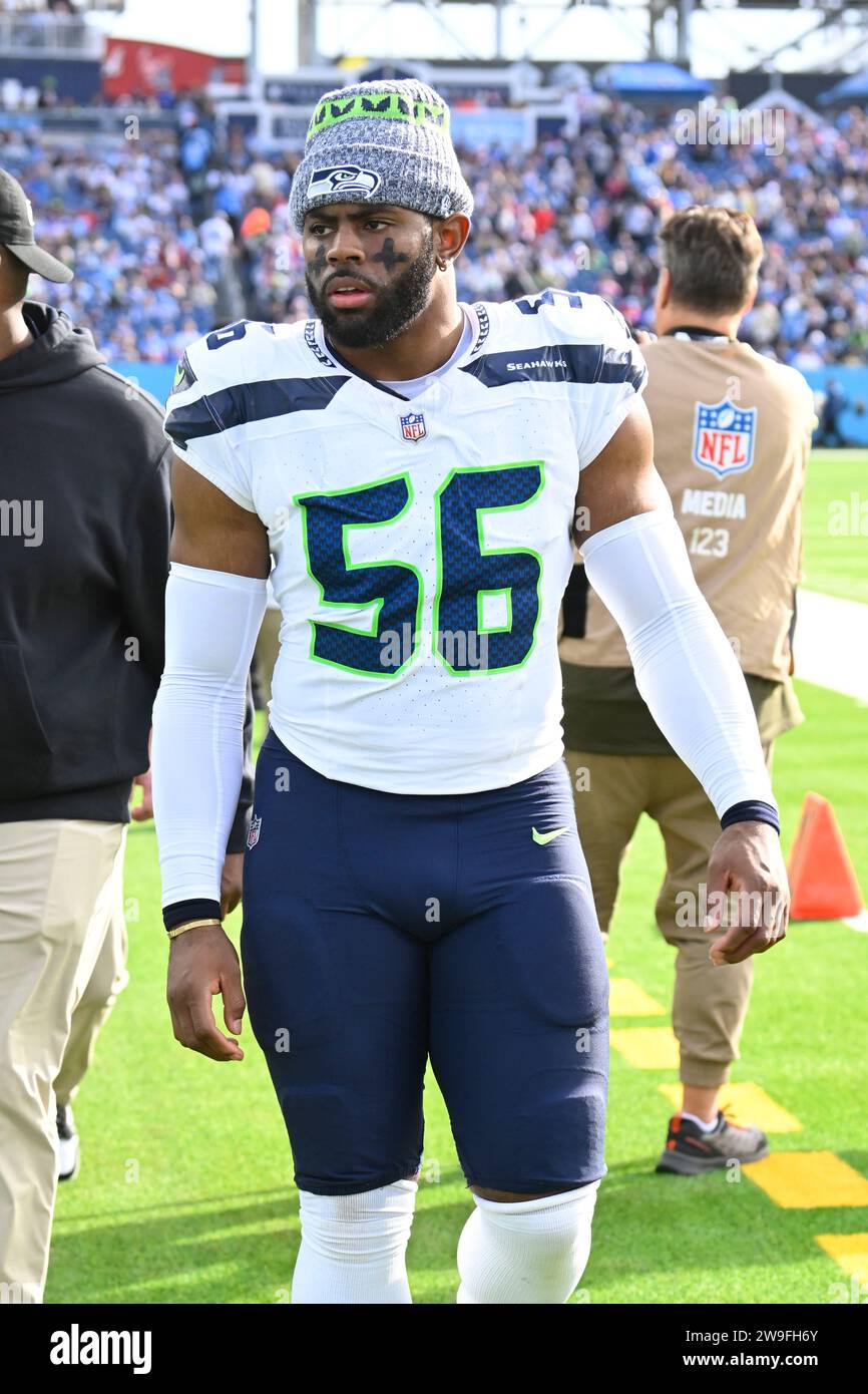 Seattle Seahawks linebacker Jordyn Brooks (56) during an NFL football ...