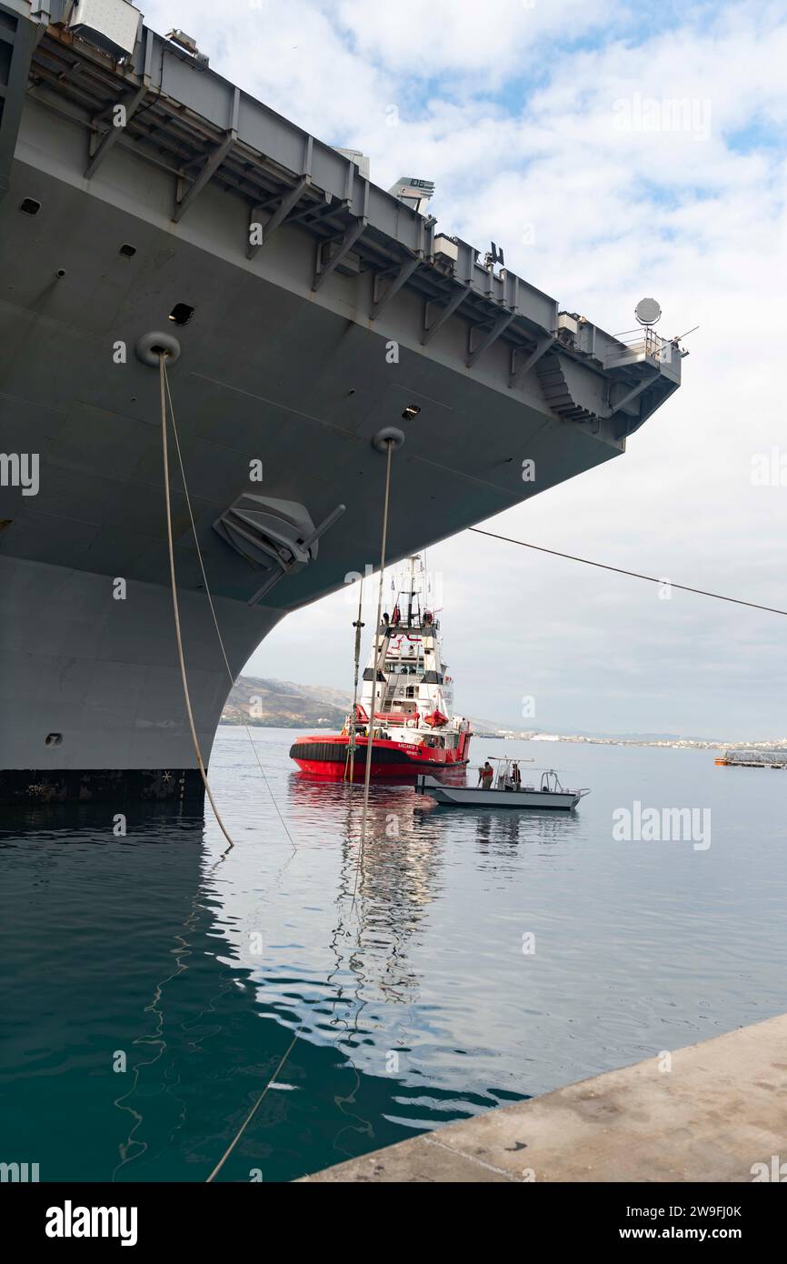 NAVAL SUPPORT ACTIVITY SOUDA BAY, Greece (Dec. 26, 2023) Sailors ...