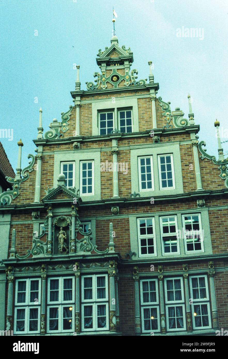 Hamelin, Germany, October 14. 1995. The Leisthaus is one of the most ...