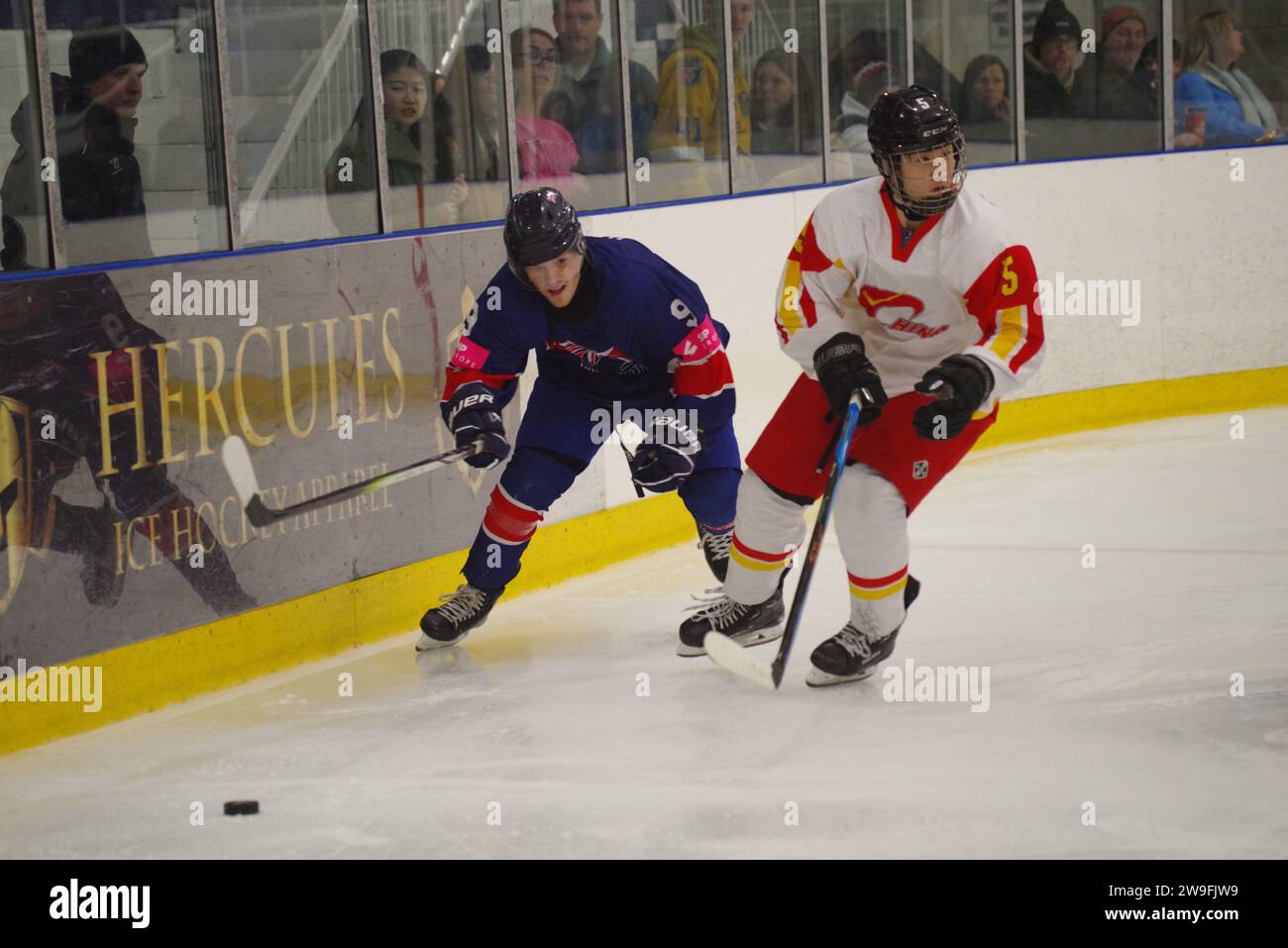 Dumfries, 14 December 2023. Carter-Kai Hamill playing for Great Britain ...