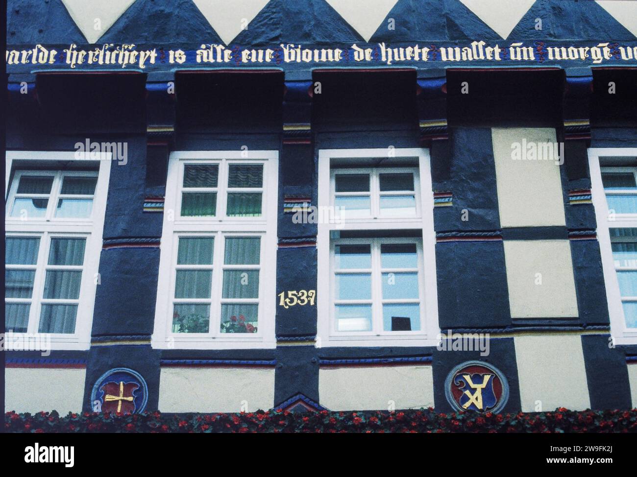 Hamelin, Germany, October 14. 1995. Canonical house (Stiftsherrenhaus ...