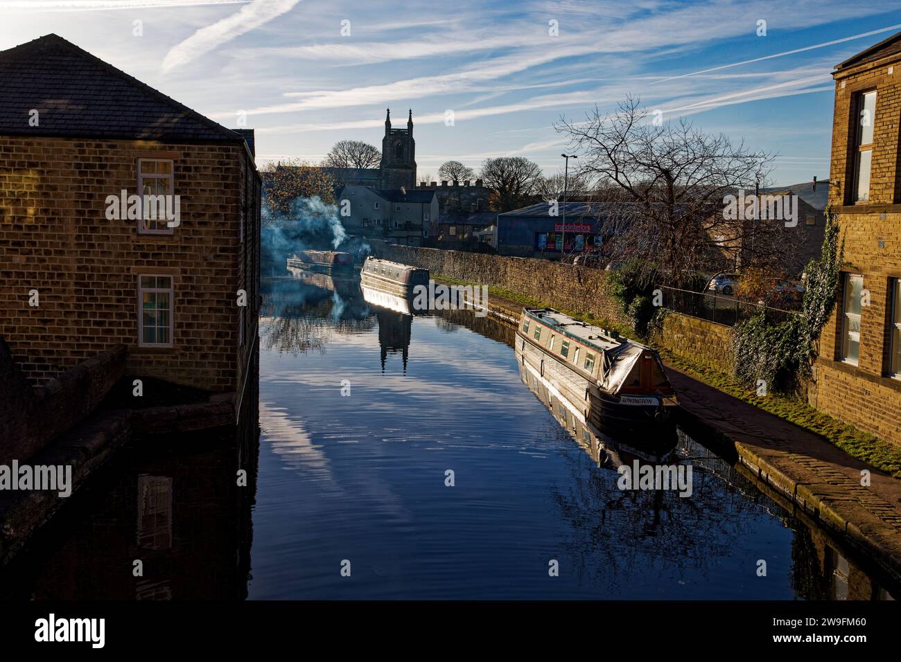 Winter morning in Skipton Stock Photo - Alamy