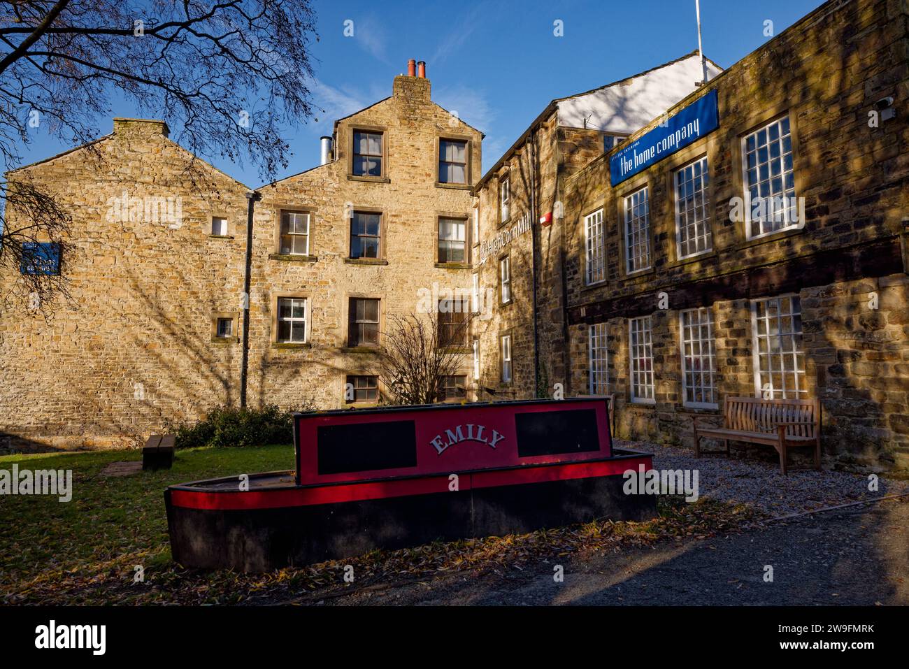 Converted mill, Skipton Stock Photo - Alamy