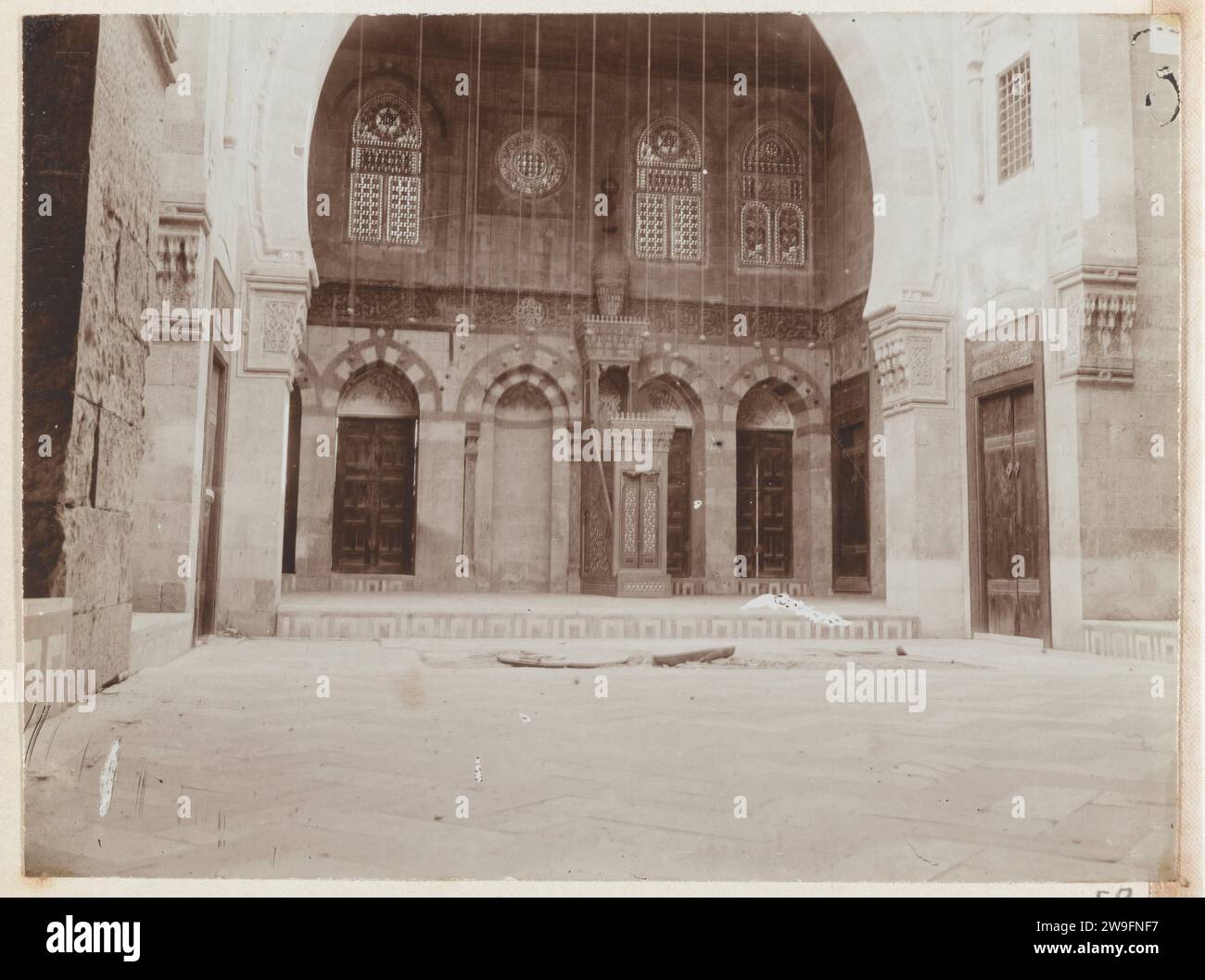 Interior of a mosque in the Qarafa in Cairo, 1898 photograph Cairo ...