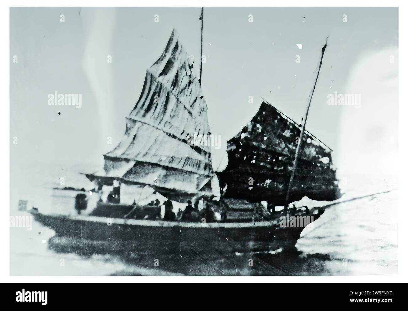 Operation RIMAU, Captured native junk, the Mustika Stock Photo - Alamy