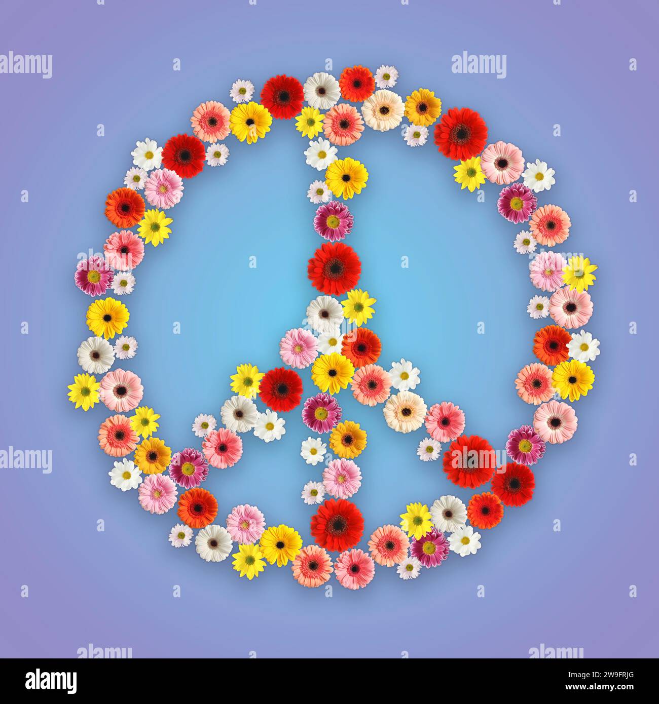 1960s hippy peace symbol hi-res stock photography and images - Alamy