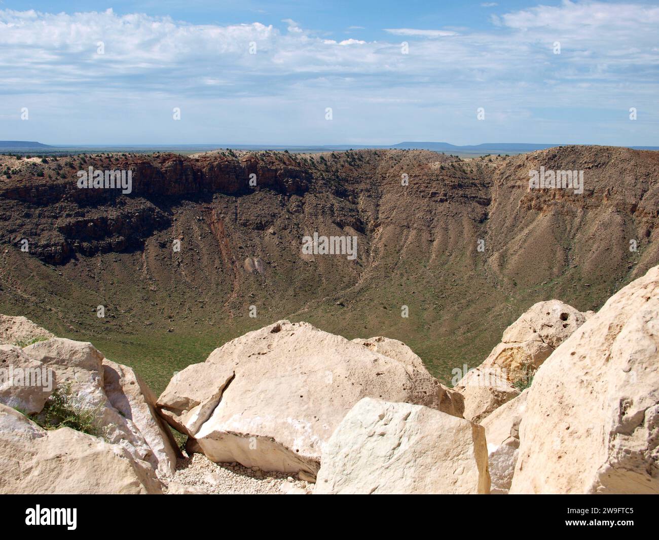 Meteor Crater, Arizona, USA - June 15, 2010: The crater seen from the ...
