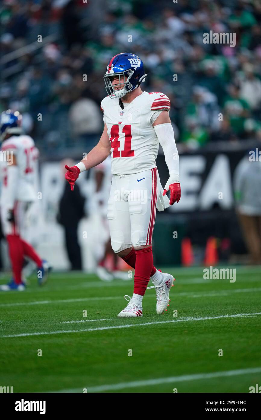 New York Giants' Micah McFadden in action before an NFL football game ...
