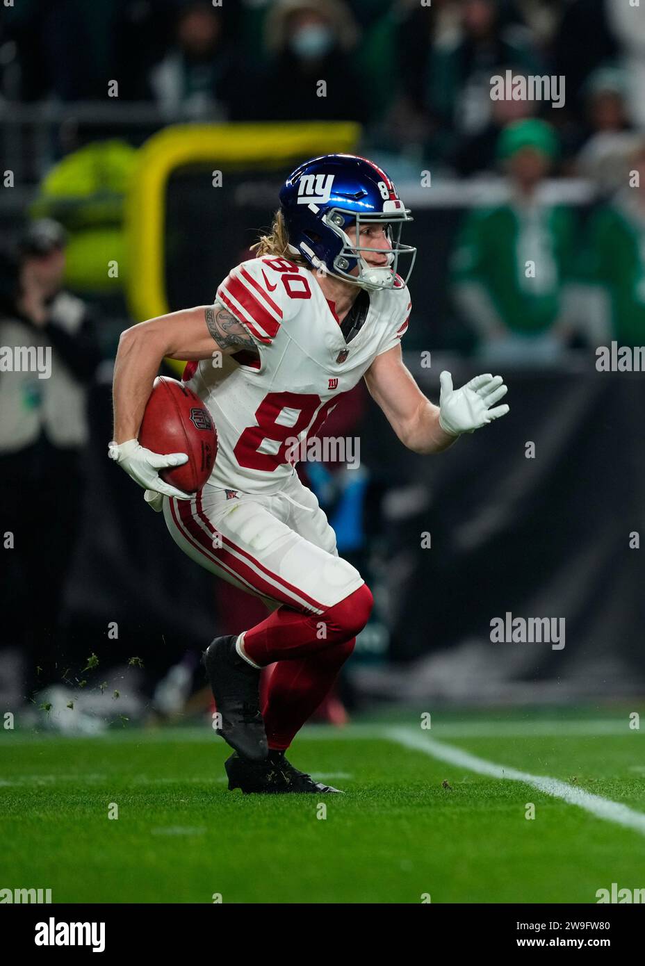 New York Giants wide receiver Gunner Olszewski in action during an NFL ...