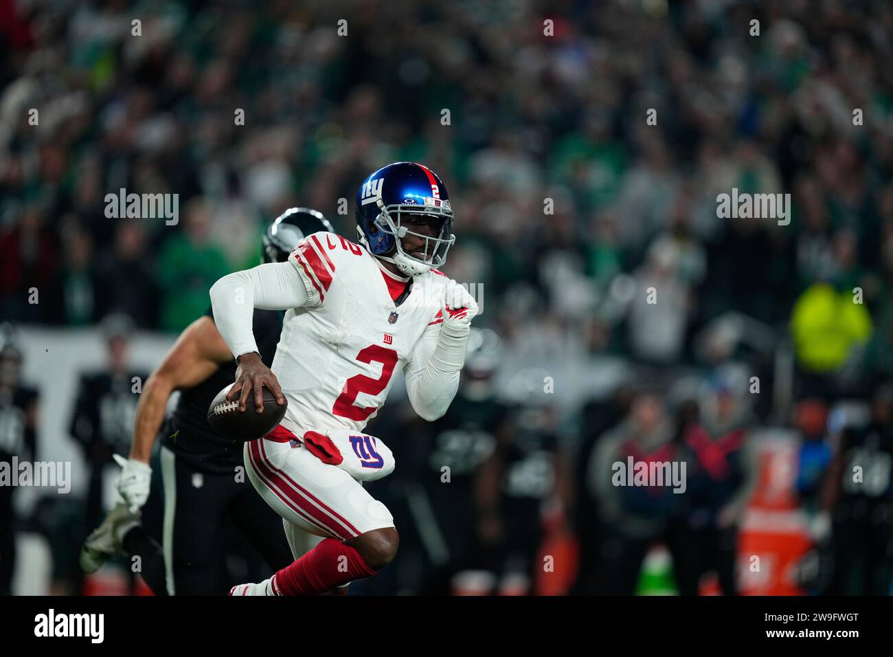 New York Giants quarterback Tyrod Taylor in action during an NFL ...