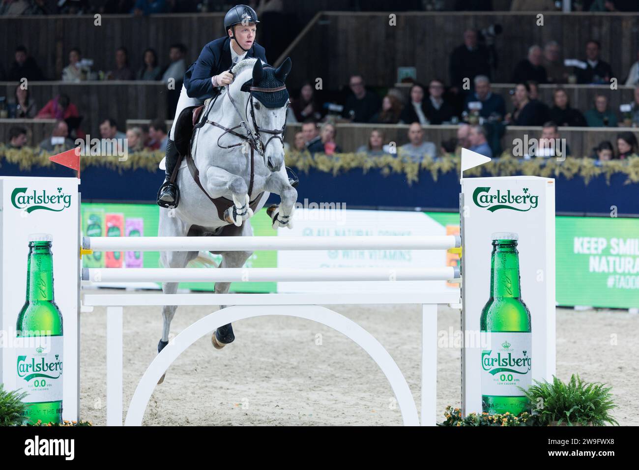 Matthew Sampson of Great Britain with Daniel during the Léon Melchior ...