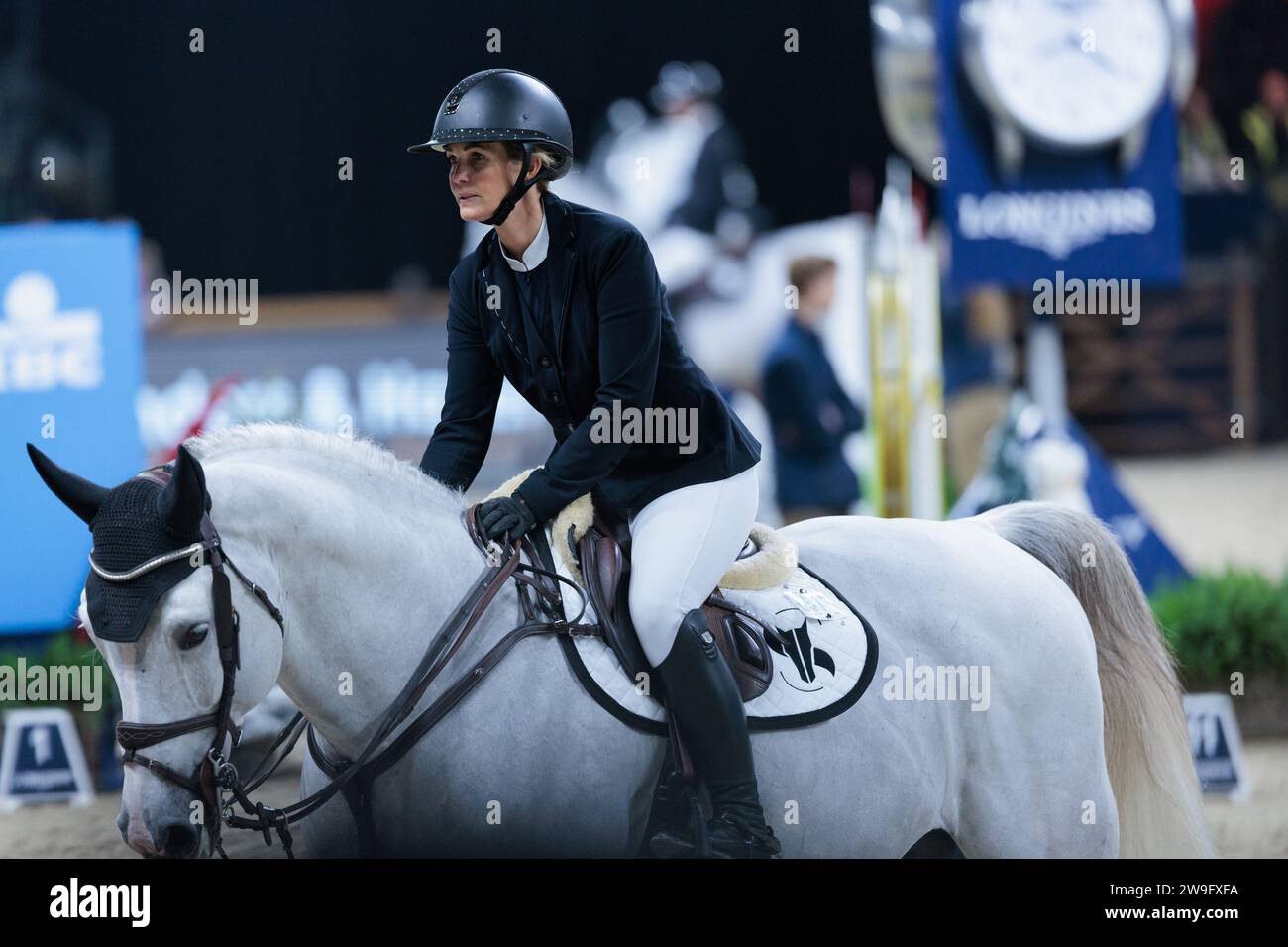 Tina Lund of Denmark with Hamilton Ex Bart 111 Z during the Léon ...
