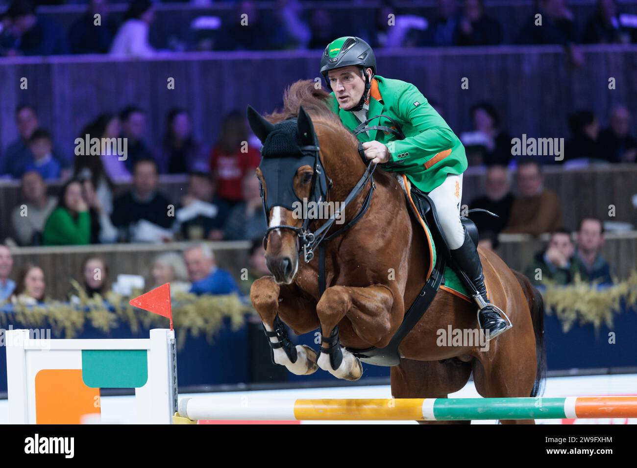 Gerfried Puck of Austria with Equitron Naxcel V during the Léon ...