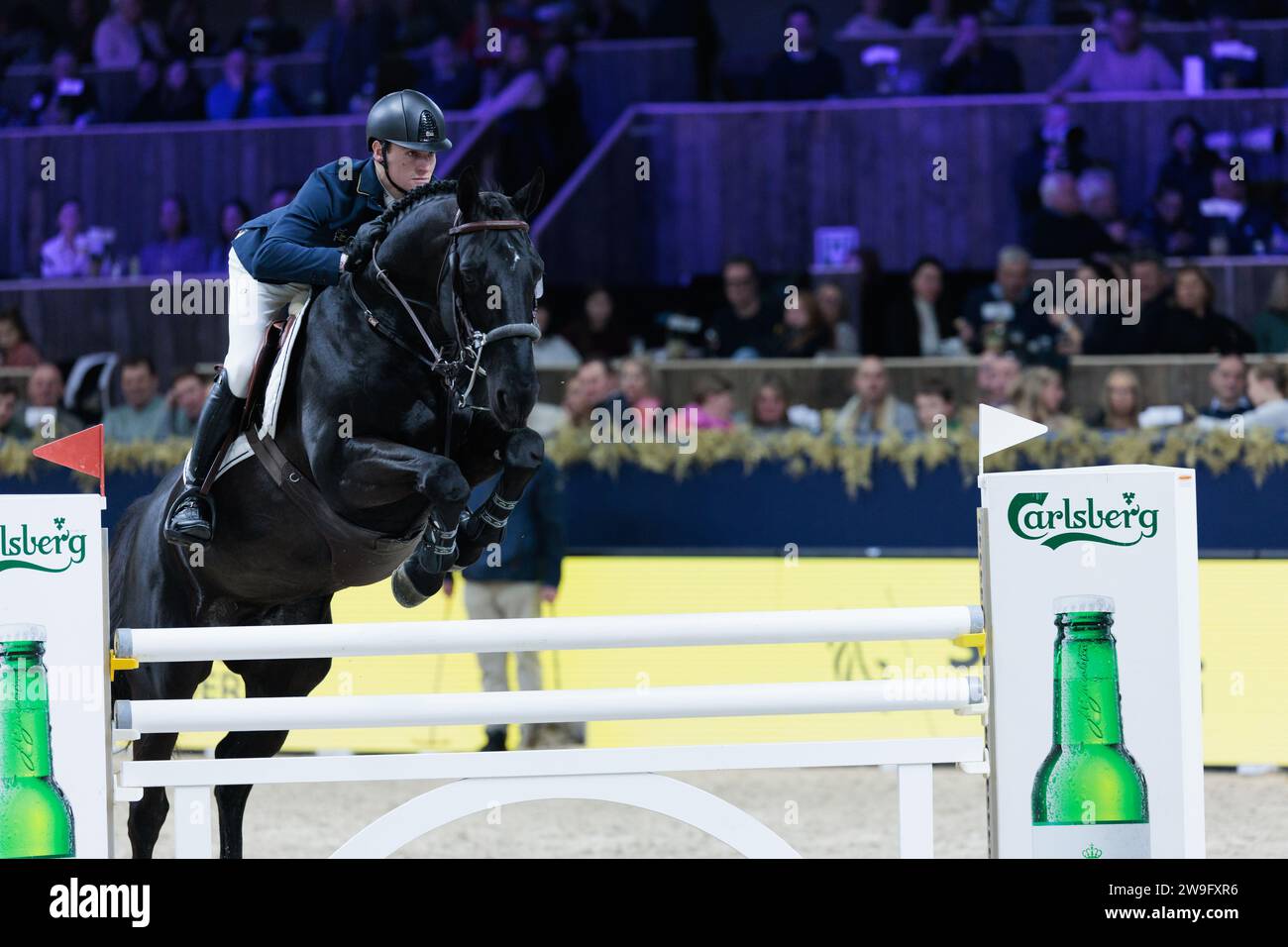 Oleksandr Prodan of Ukraine with Moneymaker van't Meulenhof during the ...