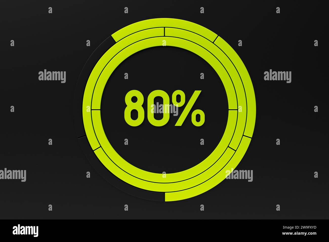 Energy meter, battery indicator and charging progress with percentage ...
