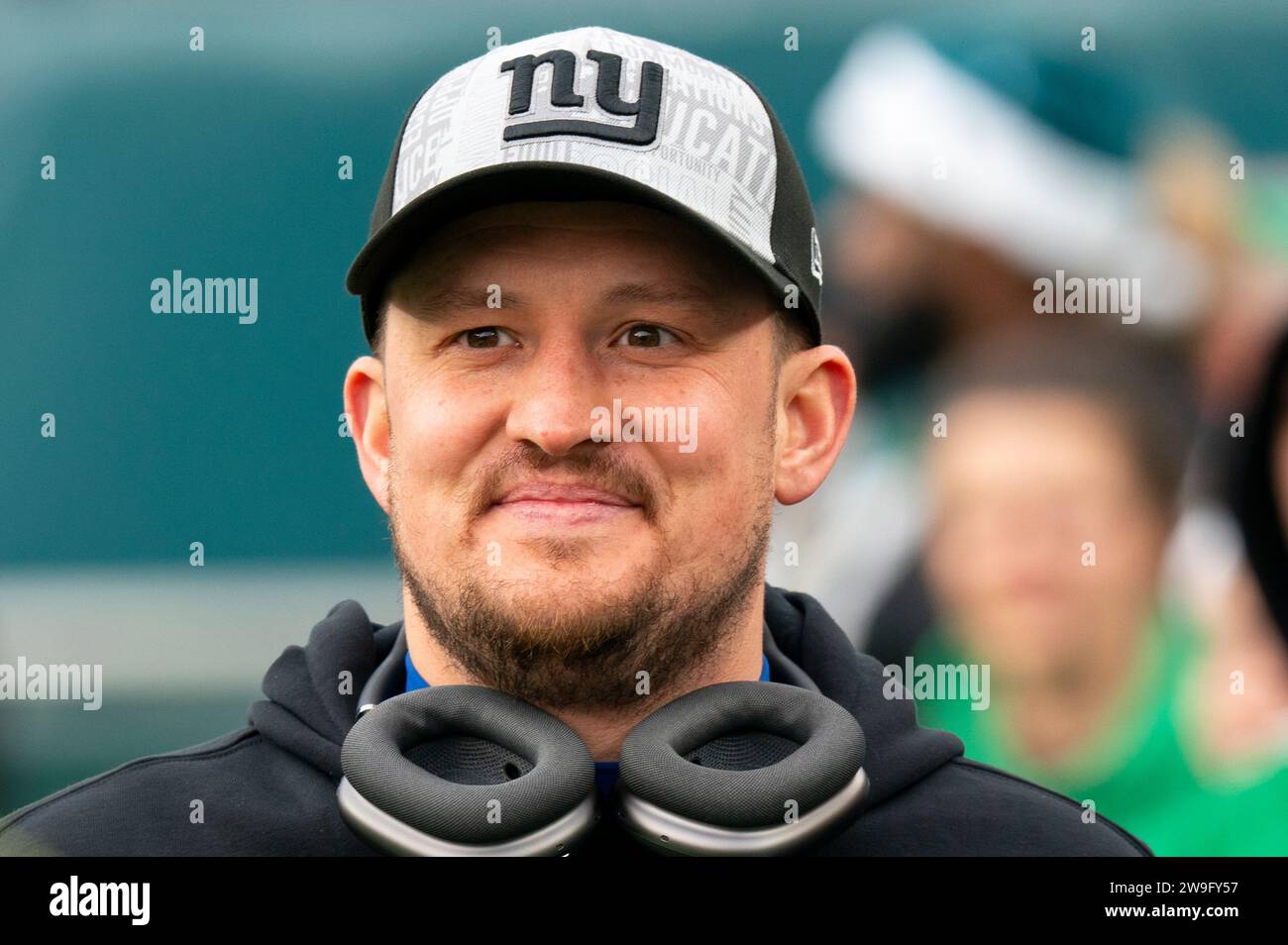 New York Giants quarterback coach Shea Tierney looks on prior to the ...