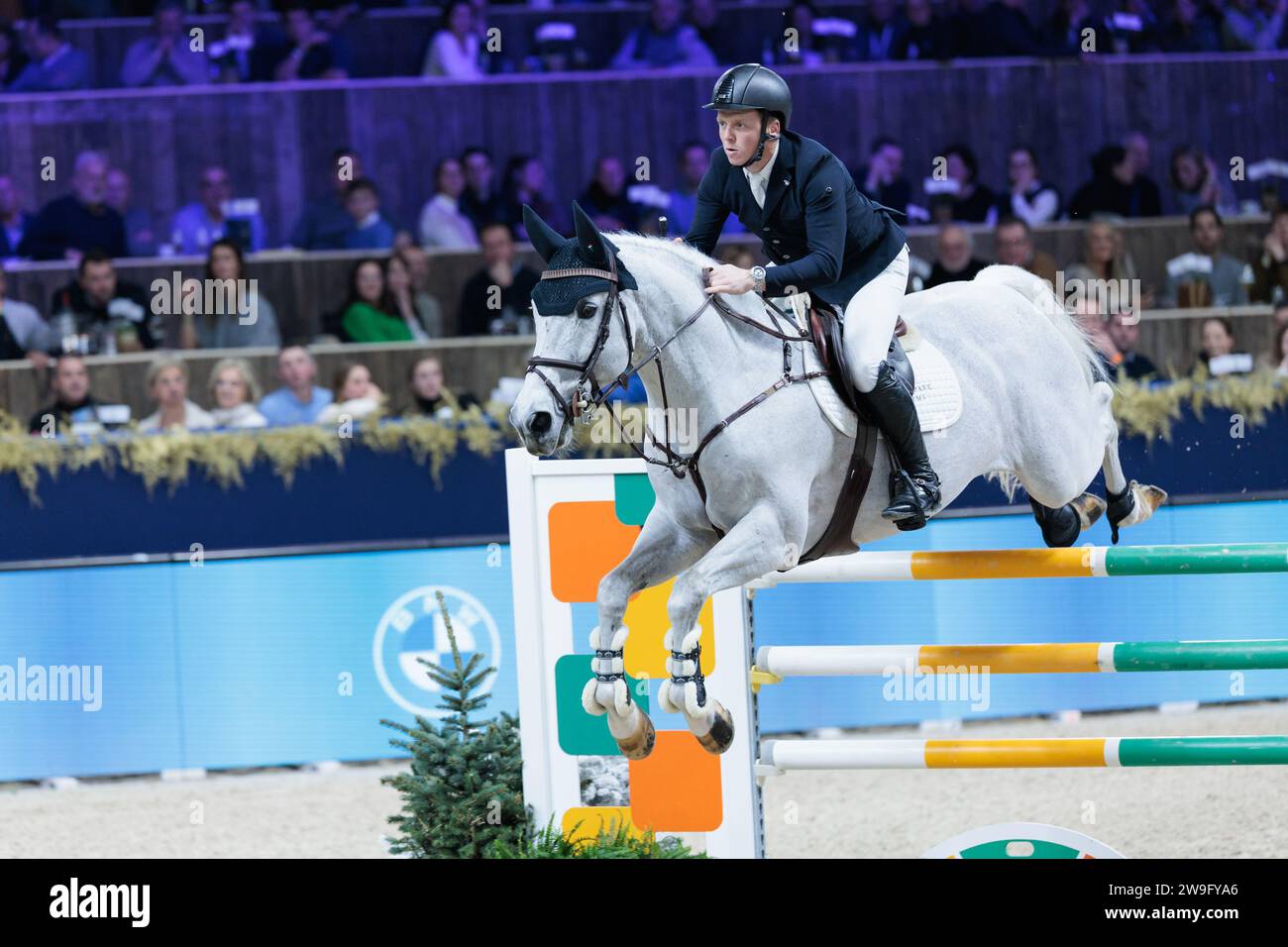 Matthew Sampson of Great Britain with Daniel during the Léon Melchior ...