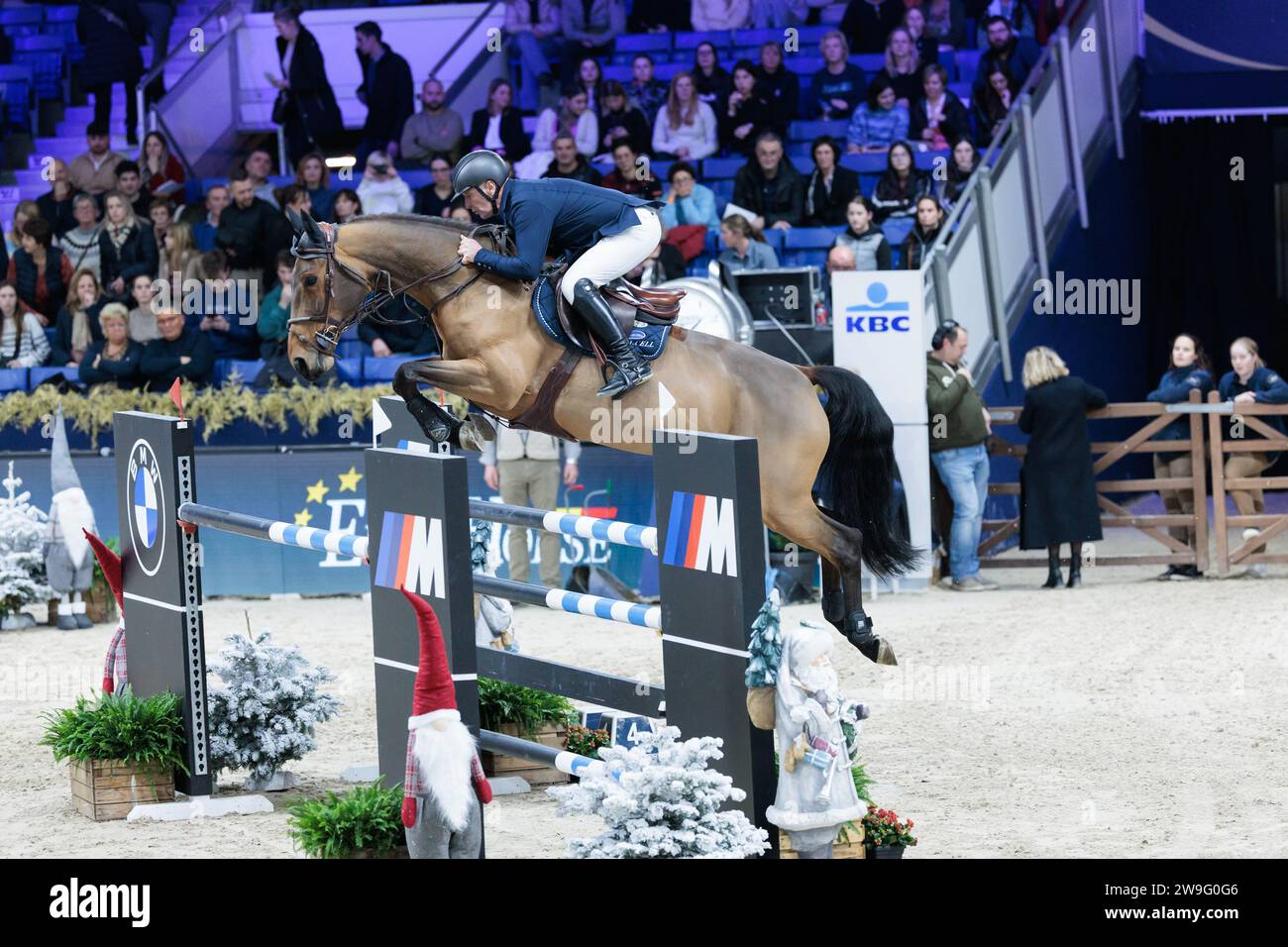 Nekkerhal, Belgium, 27/12/2023, Roger Yves Bost of France with Ever de ...