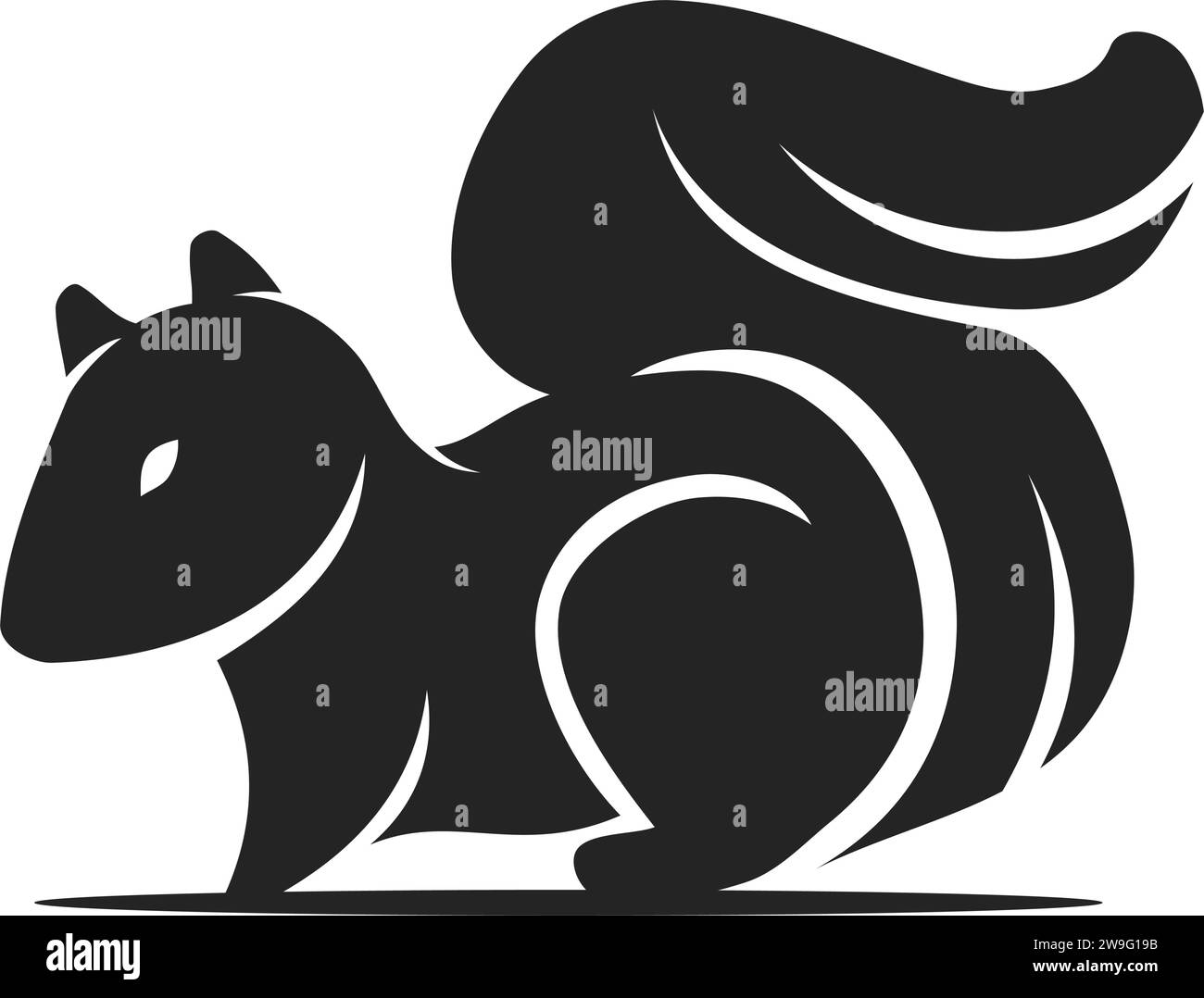 Squirrel Logo template Isolated. Brand Identity. Icon Abstract Vector ...