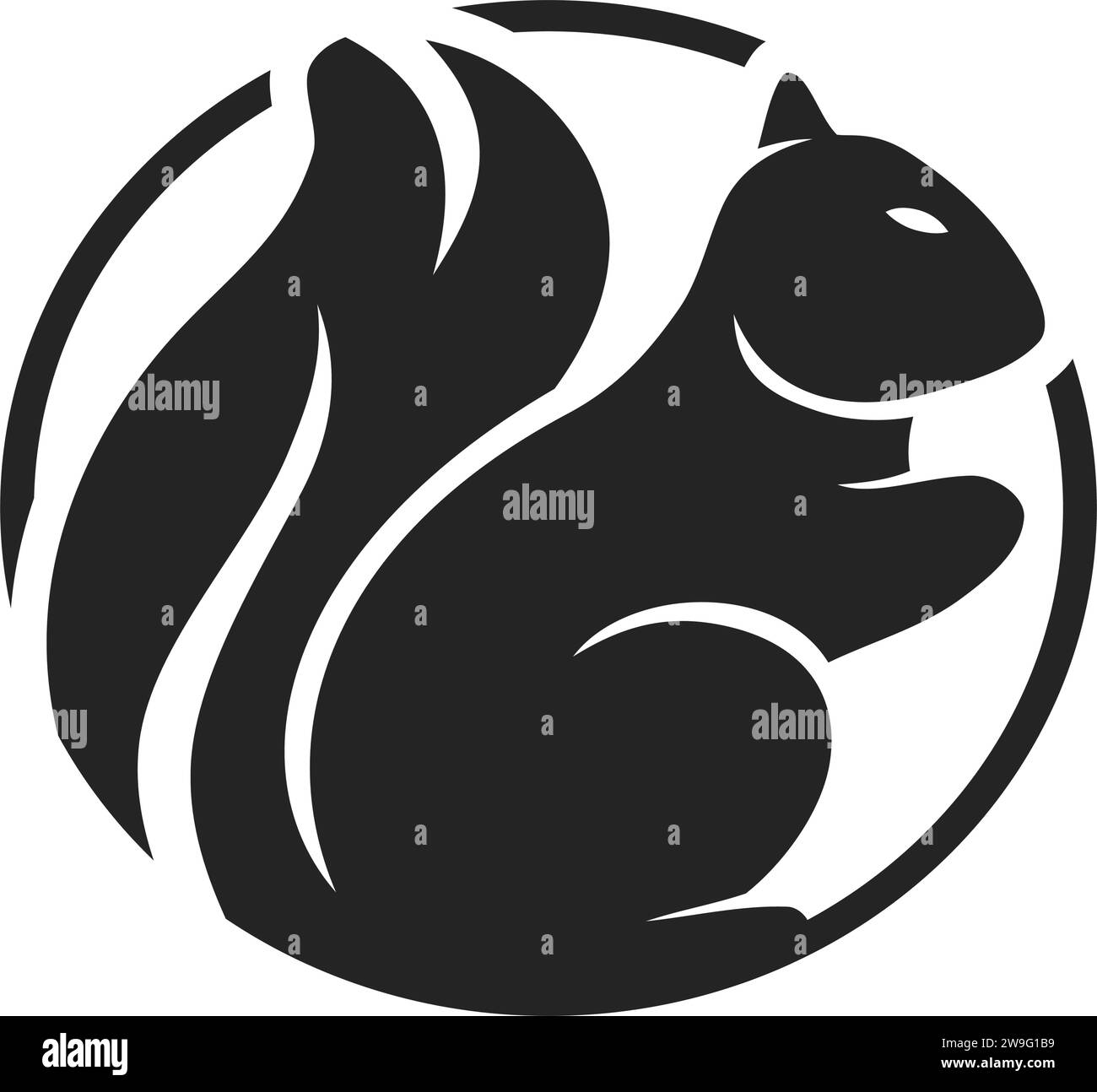 Squirrel Logo template Isolated. Brand Identity. Icon Abstract Vector ...