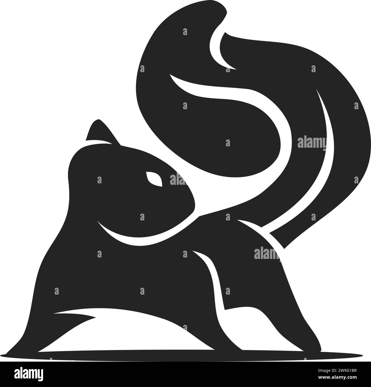 Squirrel Logo template Isolated. Brand Identity. Icon Abstract Vector ...