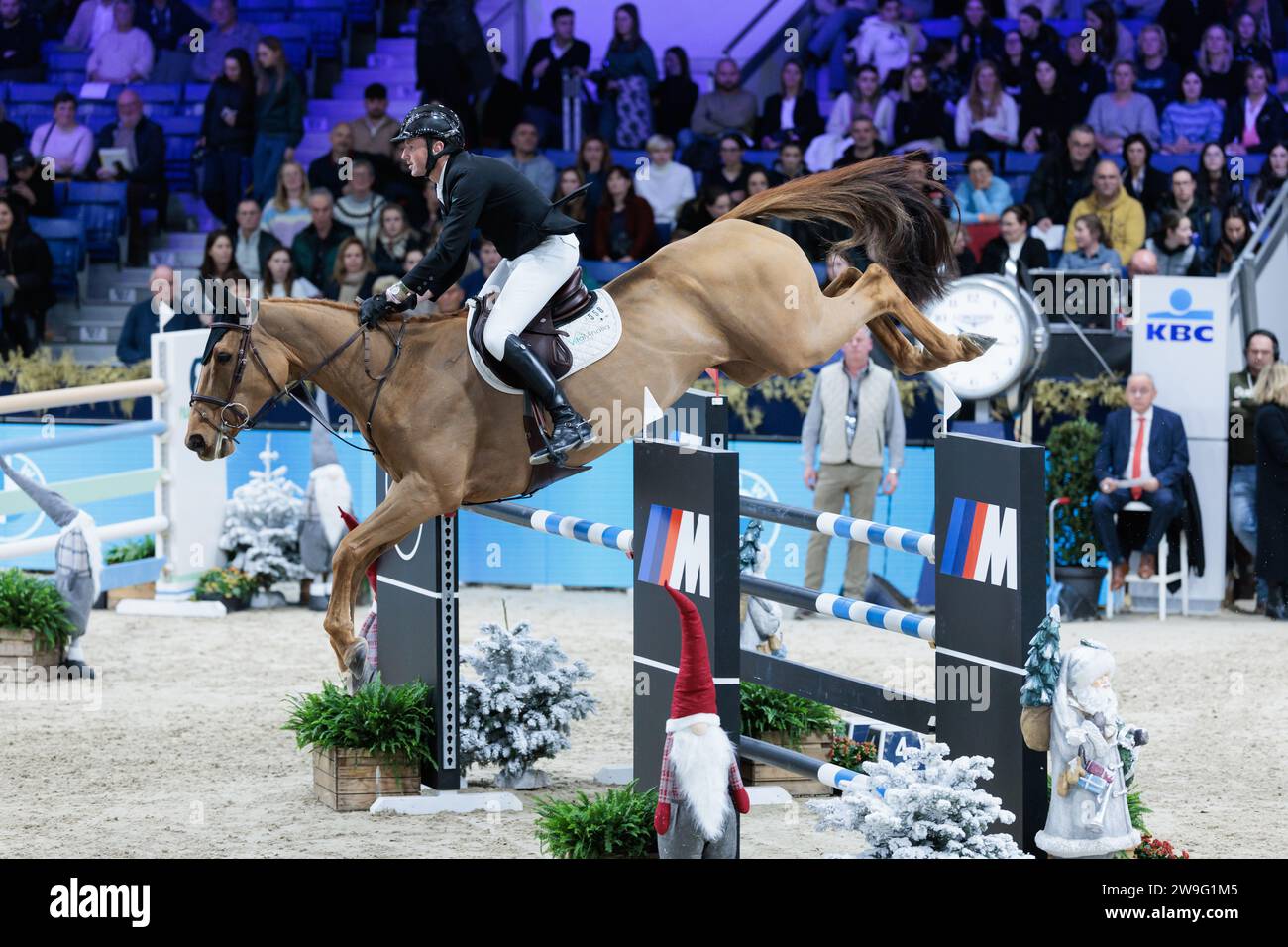 Nekkerhal, Belgium, 27/12/2023, Koen Vereecke of Belgium with Halima ...